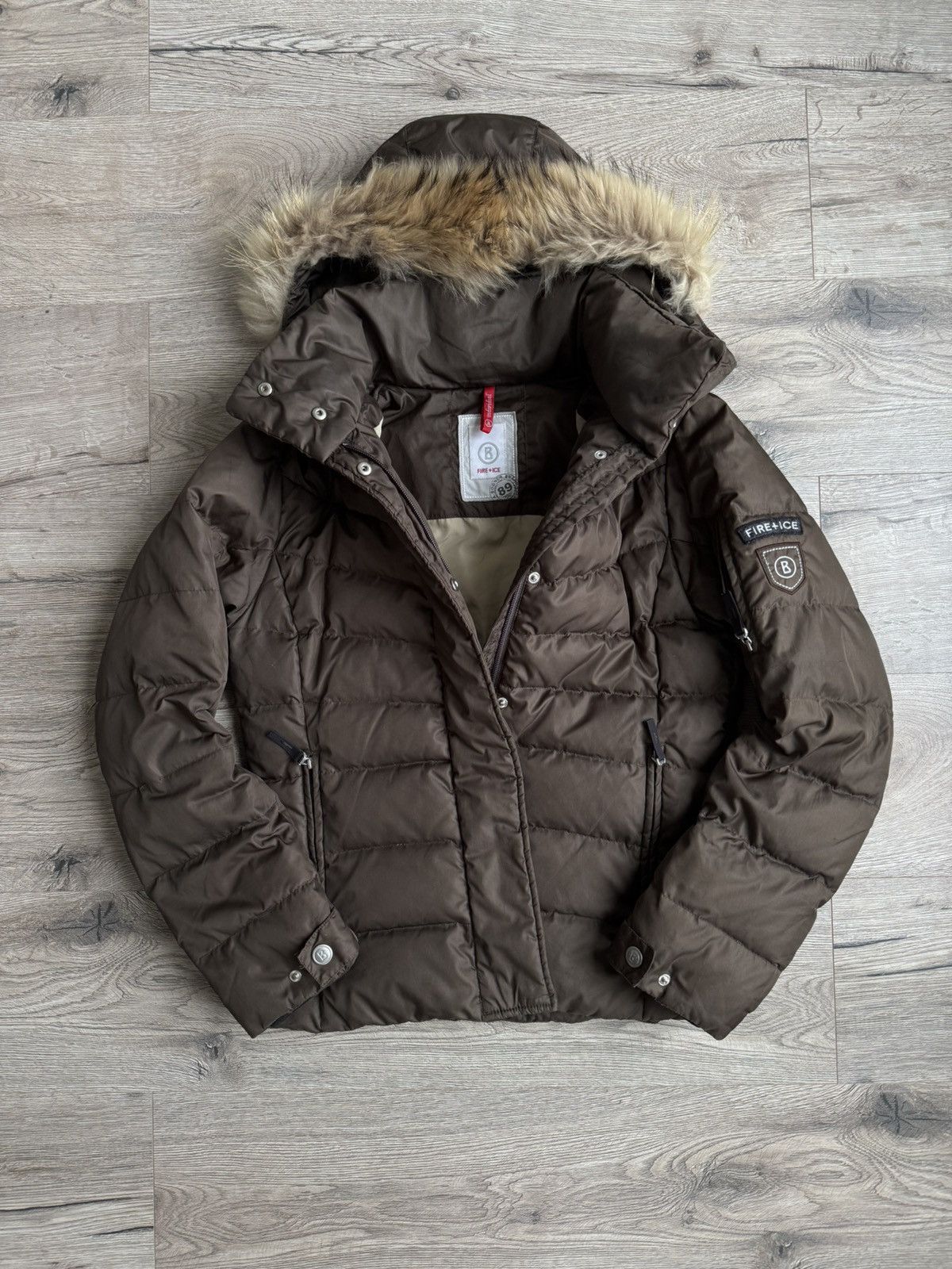 Bogner × Outdoor Life × Ski Bogner Fire Ice Down Puffer Jacket Faux Fur ...
