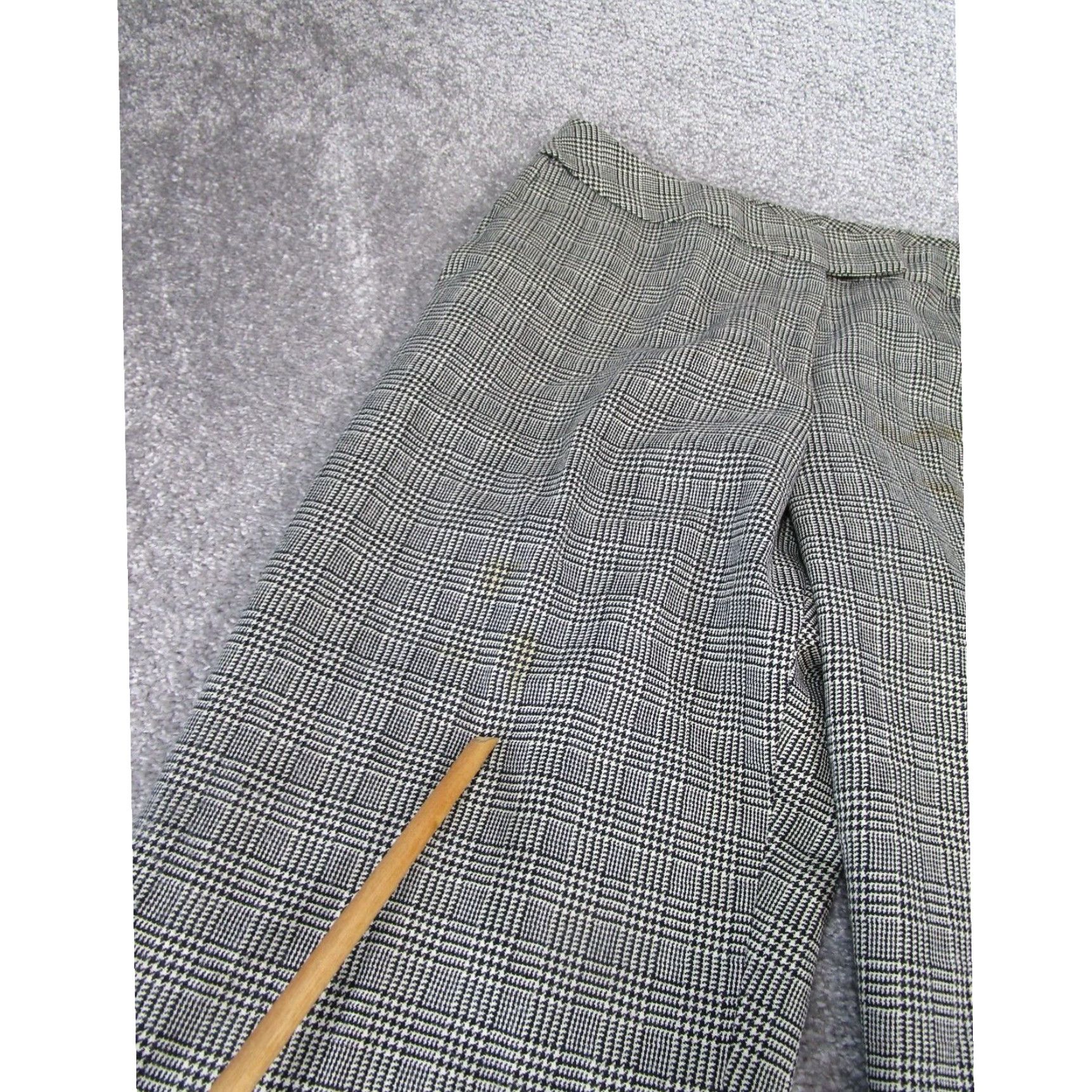 Pendleton Pendleton Womens Pants Gray Black Glen Plaid Virgin Wool 8 ...