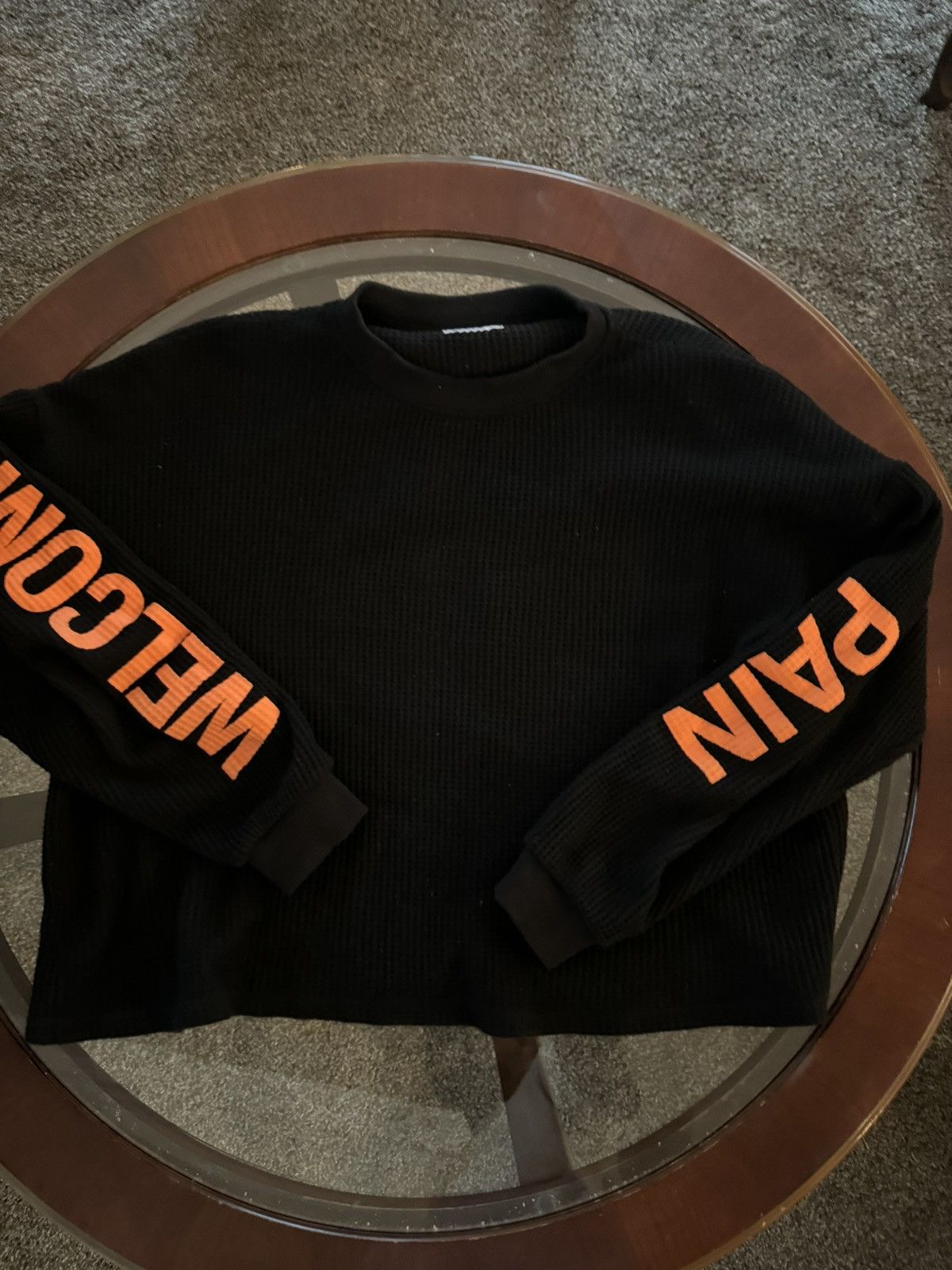 Streetwear × The GV Gallery × Vintage WELCOME PAIN CROPPED CAMO THERMAL ...