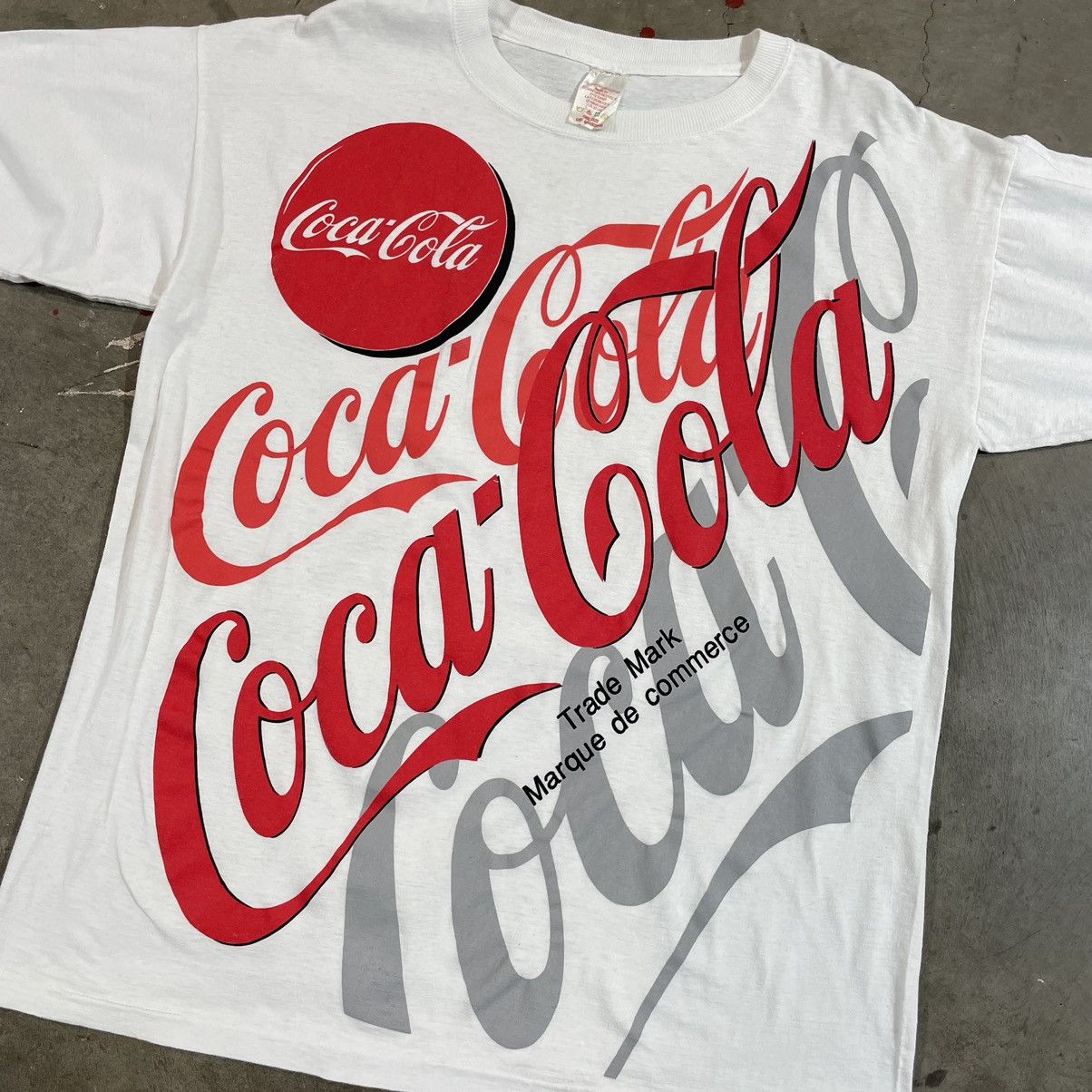 Coca Cola × Vintage 1990 Coca Cola Coke 90s AOP mega print art pop ...