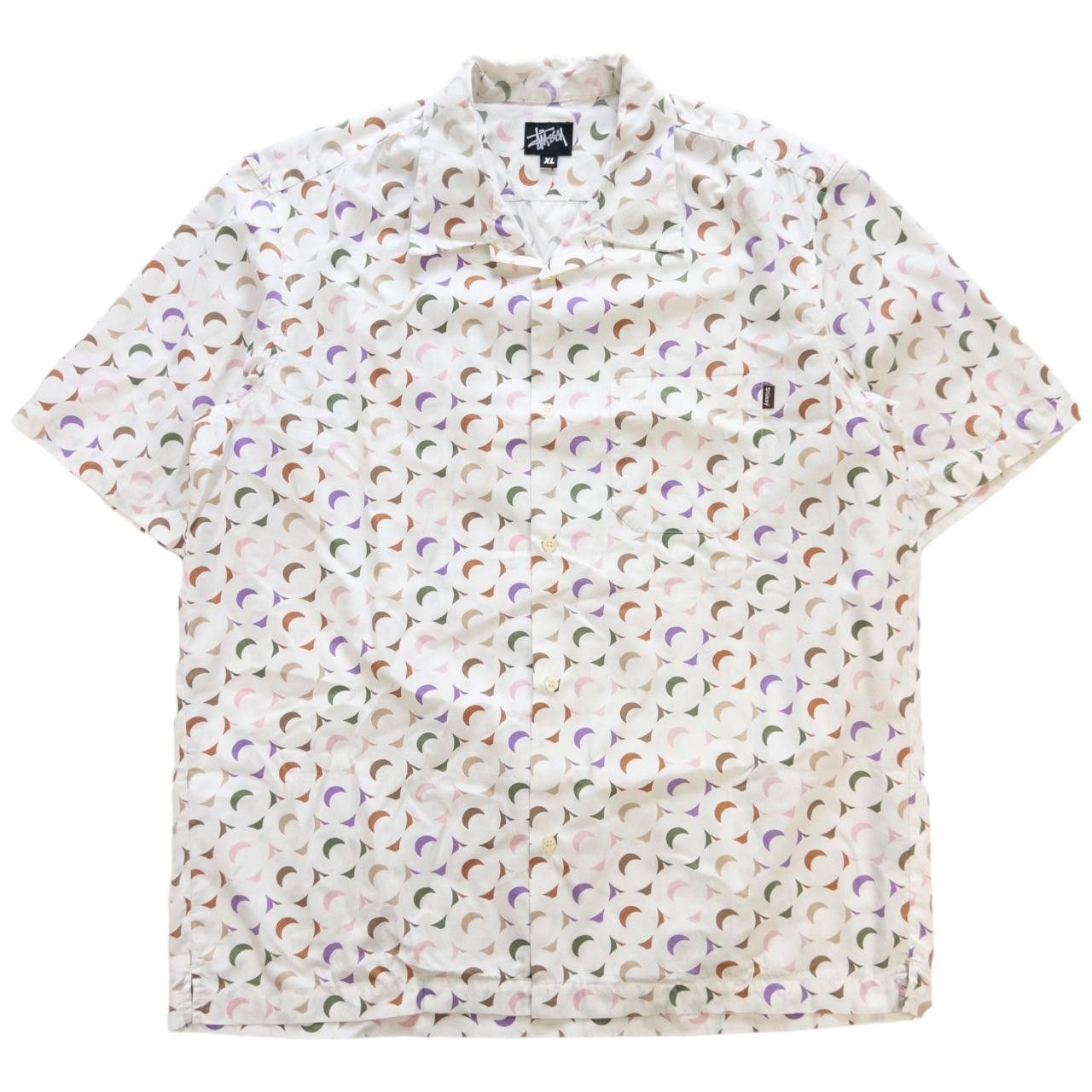 Stussy Vintage Stussy Pattern Short Sleeve Button Up Shirt Size XL ...