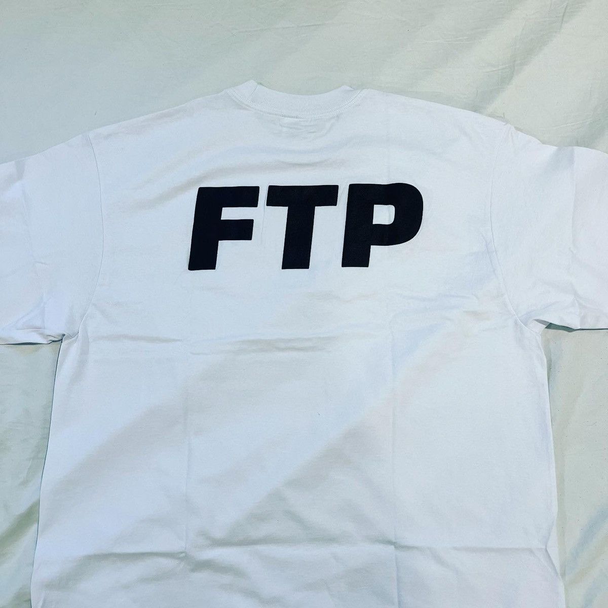 Fuck The Population WHITE FTP PUFF LOGO TEE | Grailed