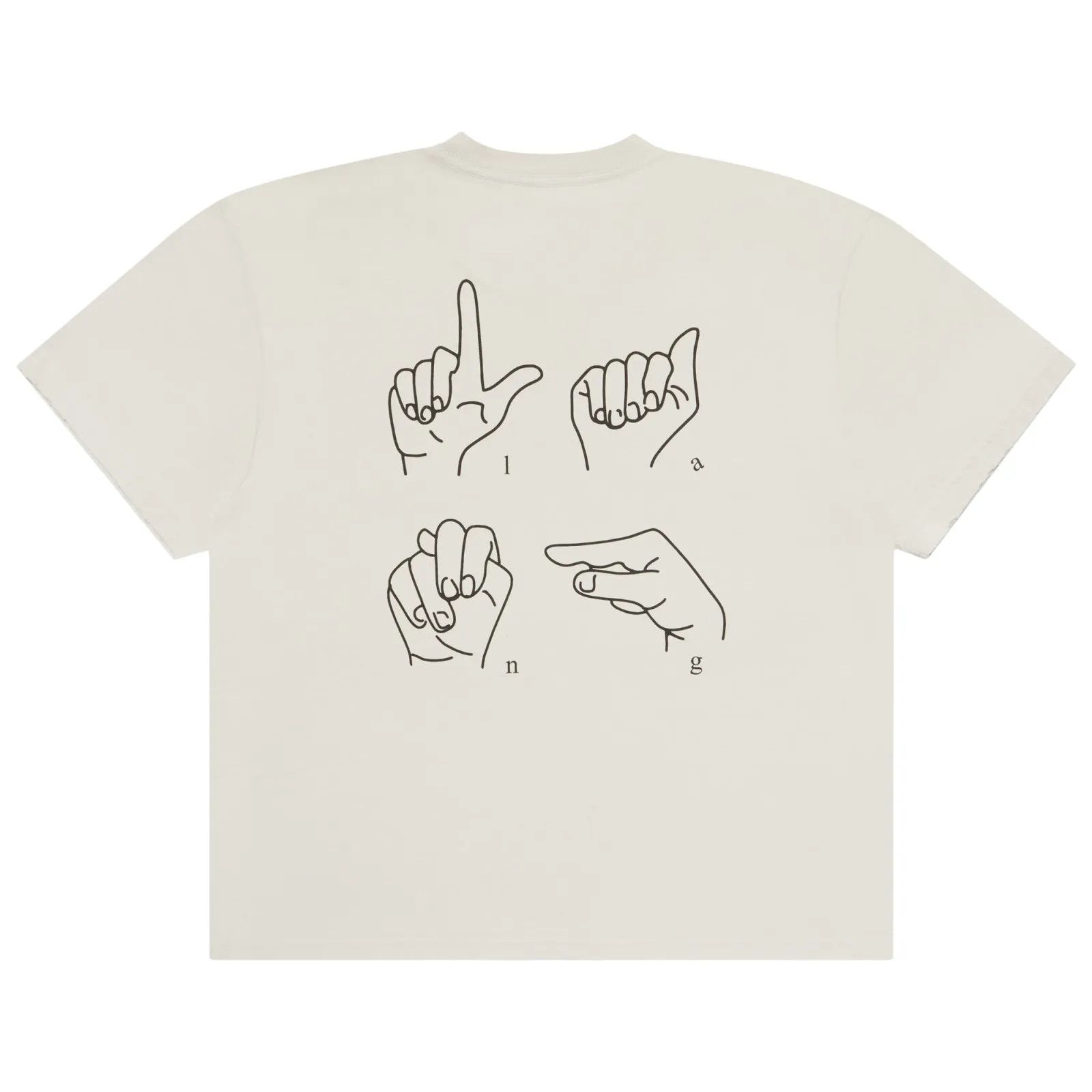 Kendrick Lamar PgLang sign language distressed T shirt | Grailed