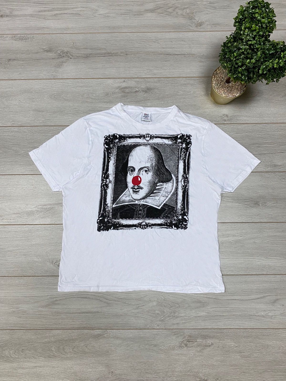 Vintage Vivienne Westwood Shakespeare comic relief red nose t-shirt ...