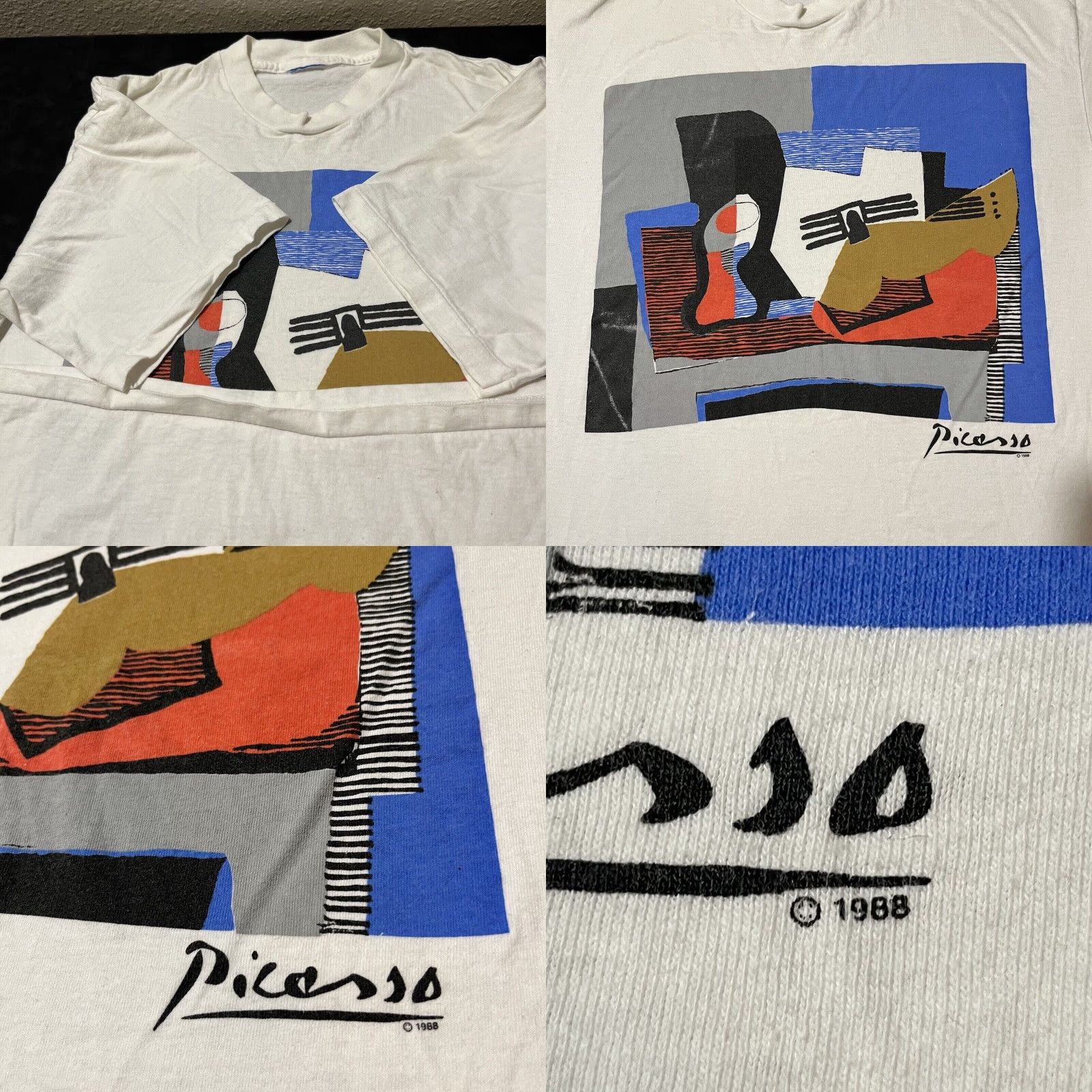 Vintage Authentic Vintage 1980s XL Crewneck Cubist Masterpiece ...