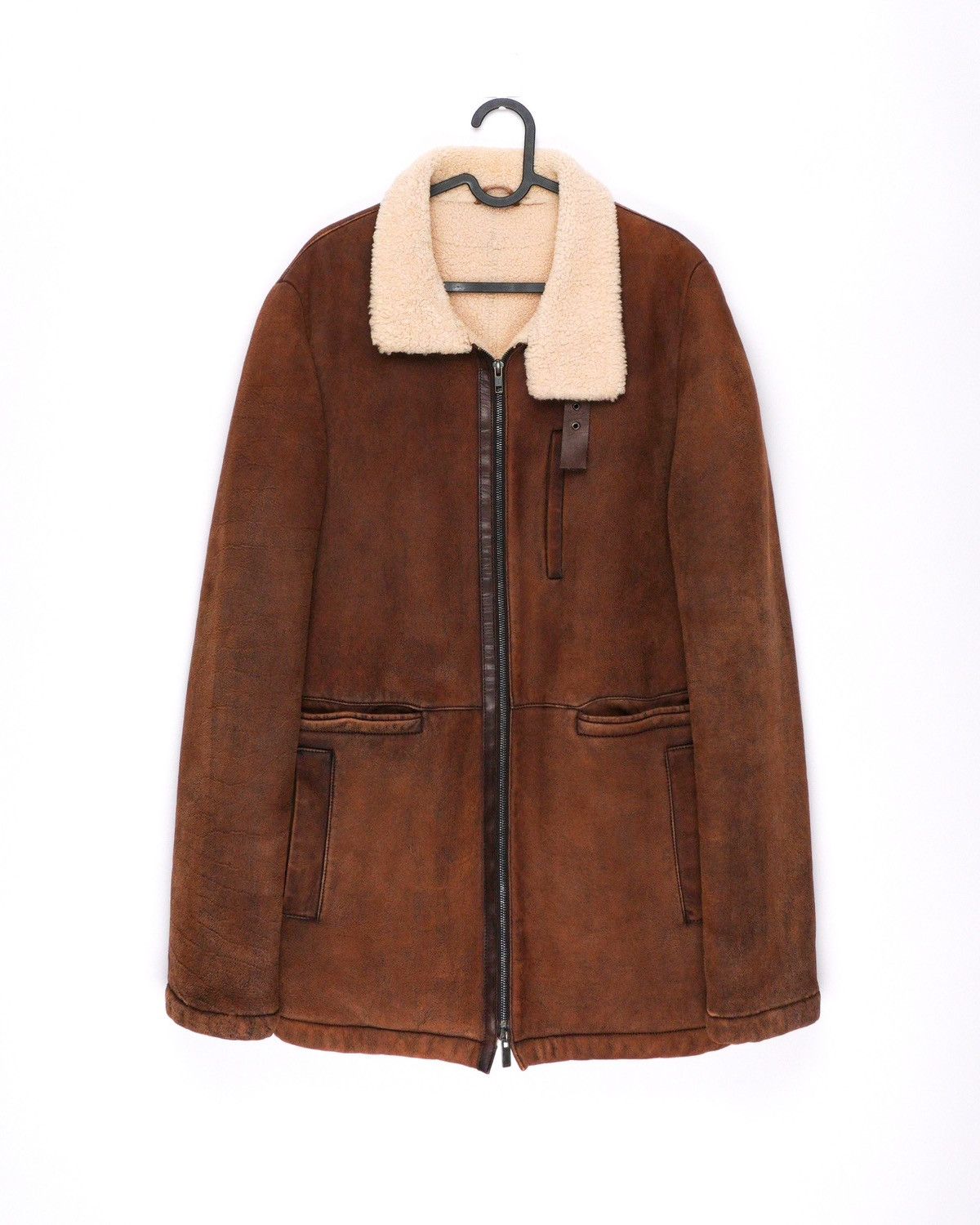 Raf Simons Archive Jil Sander Raf Simons Leather Shearling Coat Jacket ...