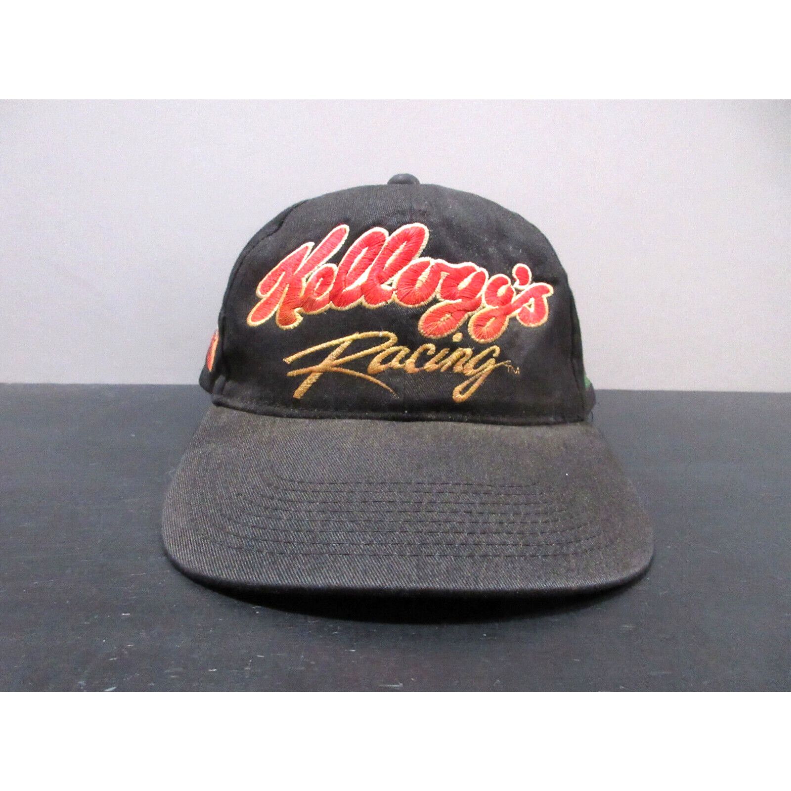 NASCAR VINTAGE Nascar Hat Cap Snap Back Black Red Tony Stewart Kellogs ...