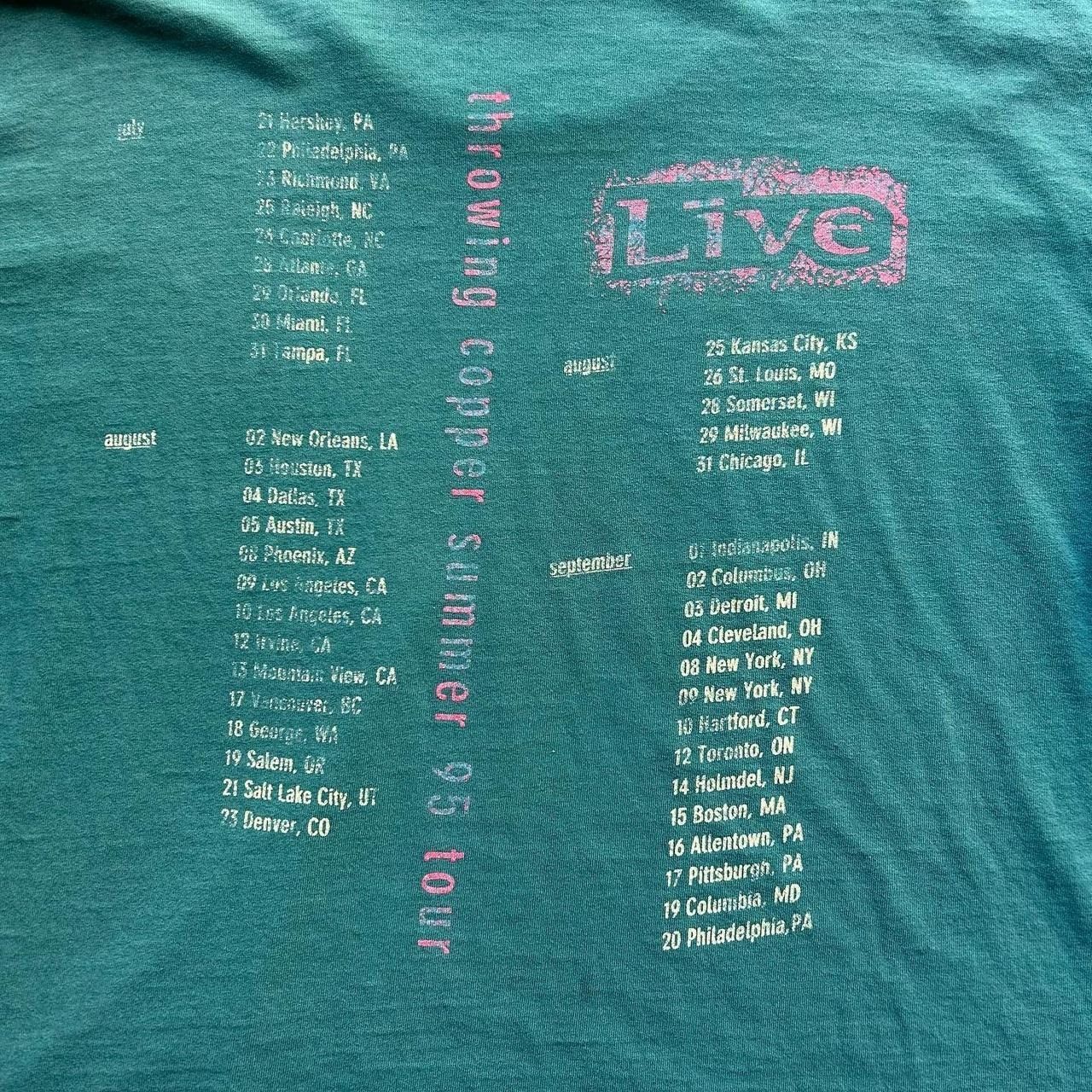 Band Tees × Vintage VINTAGE 1995 LIVE THROWING COPPER TOUR BAND T SHIRT ...