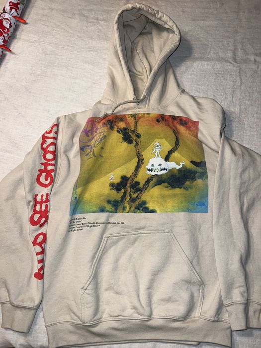 Kids See Ghosts Kanye West Kid Cudi Kids See Ghost V2 Murakami Hoodie | Grailed