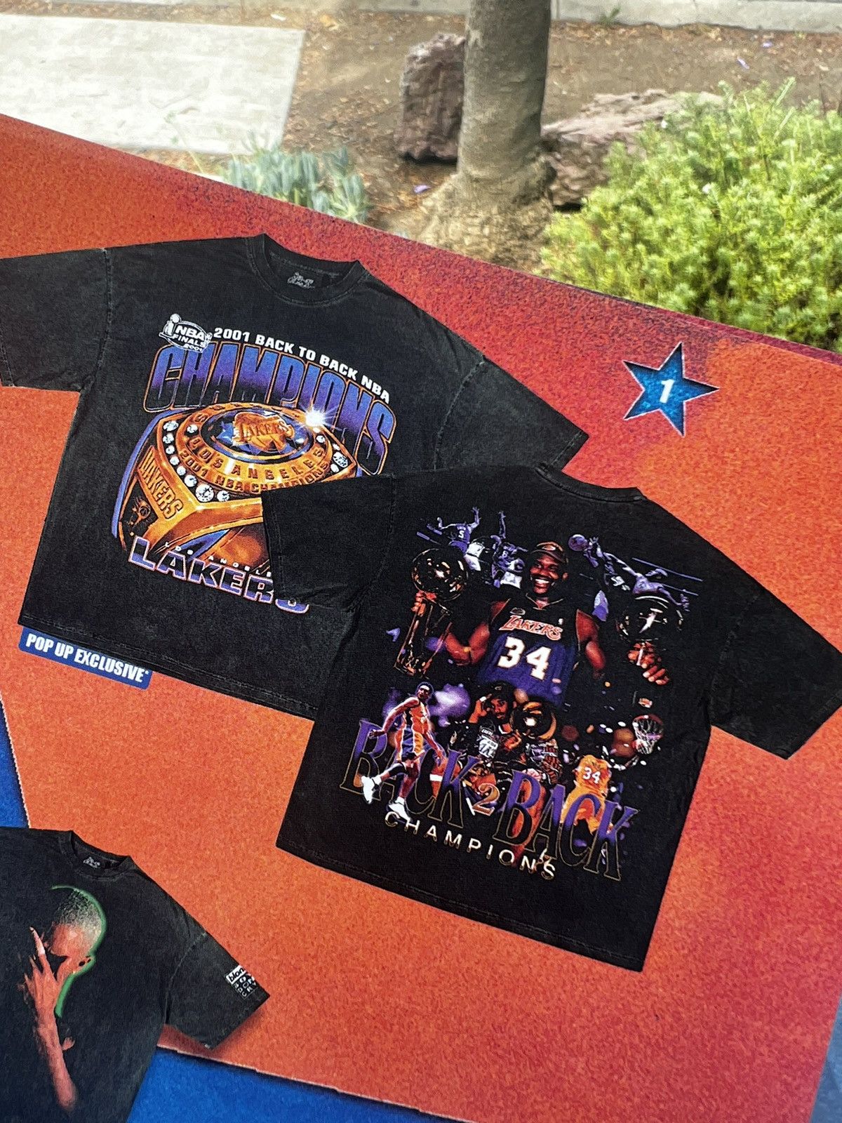 Sergio Calabasas Exclusive LA Pop-up tee Laker championship back 2 back ...