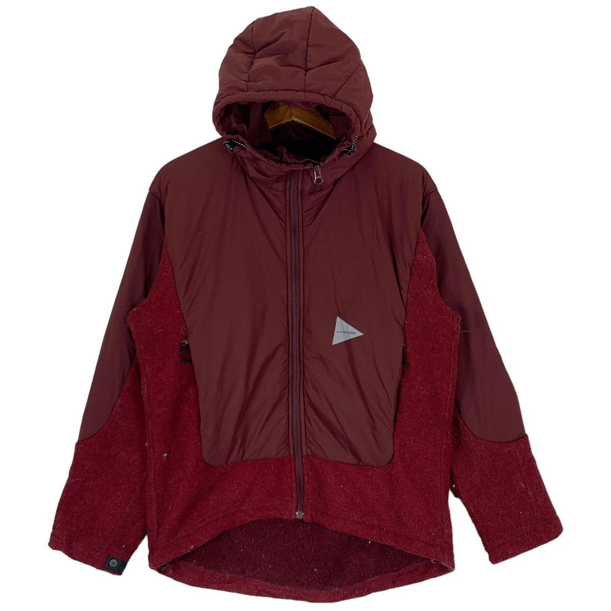 And Wander And Wander Pertex Microlight Primaloft Burgundy Fleece | Grailed