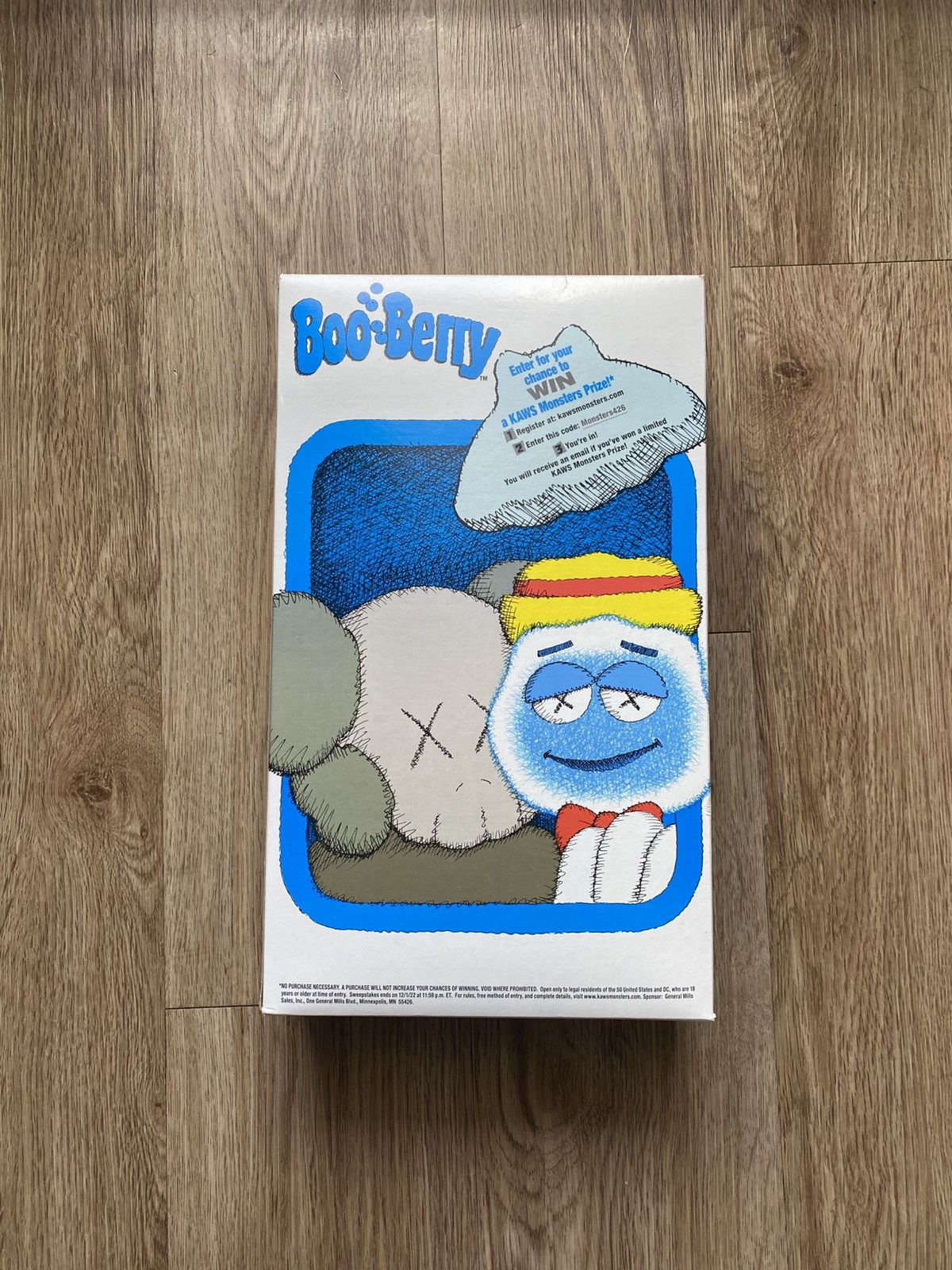 Kaws Kaws Boo Berry Puffs Cereal Box | Grailed