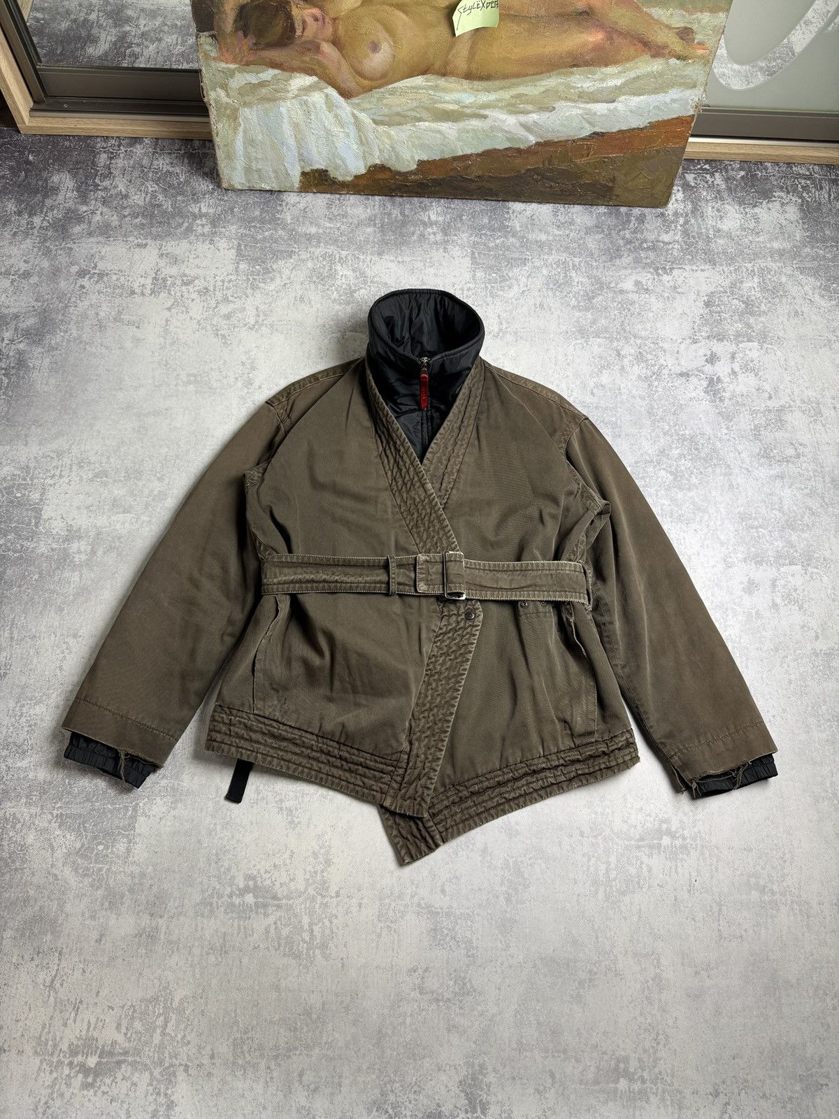 Prada Prada Y2K Kimono Moto Nylon Japanese VTG LV Acronym Jacket | Grailed