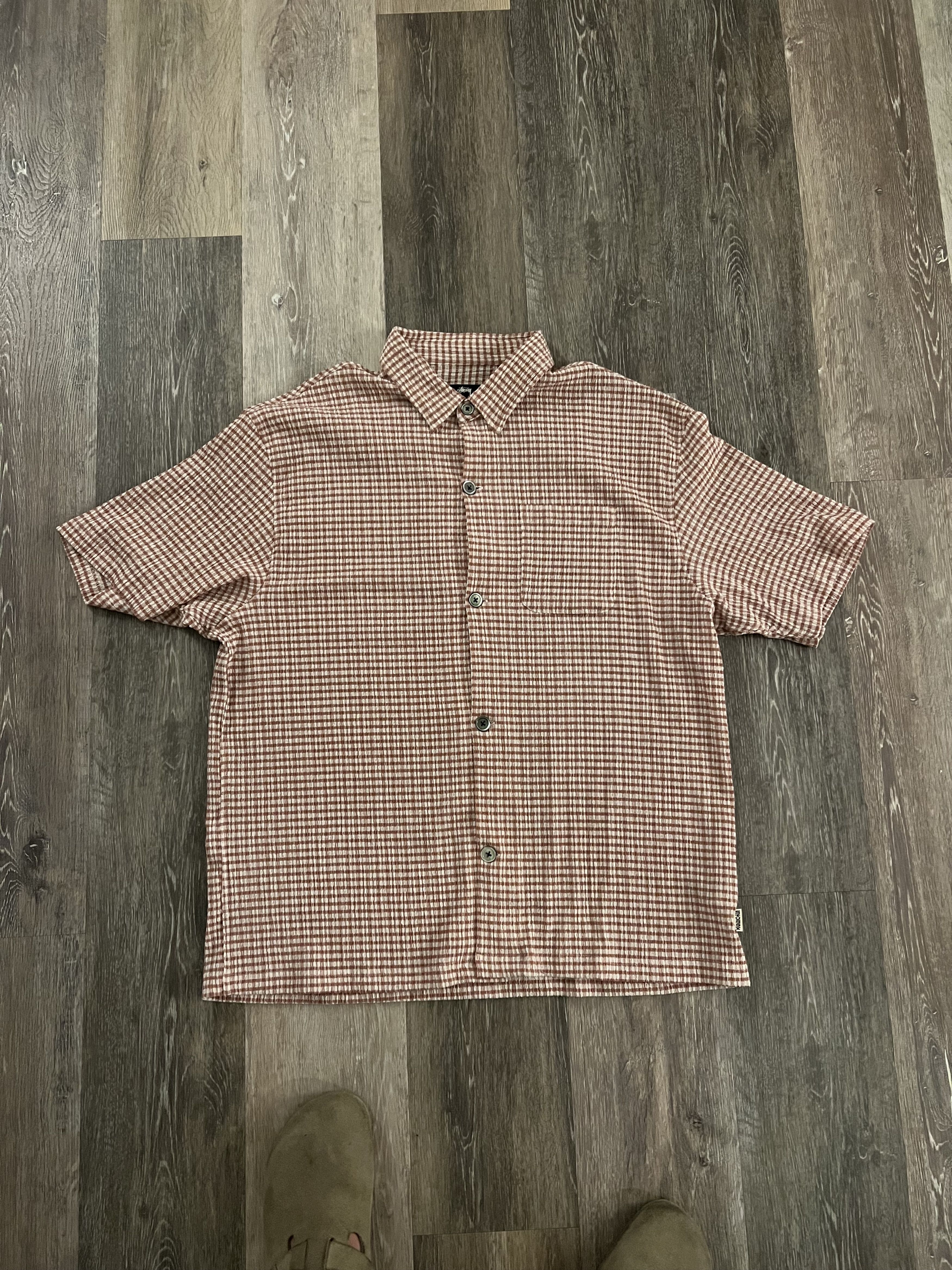 Stussy Stussy Wrinkly Gingham Shirt | Grailed