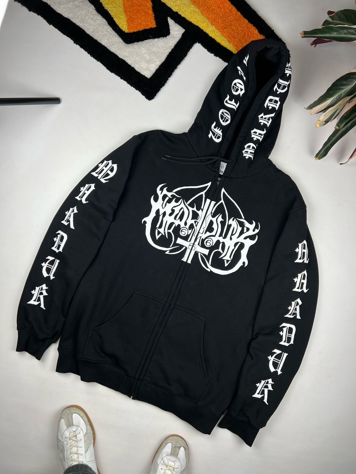 Vintage Marduk hoodie Wolf Pentagram | Grailed