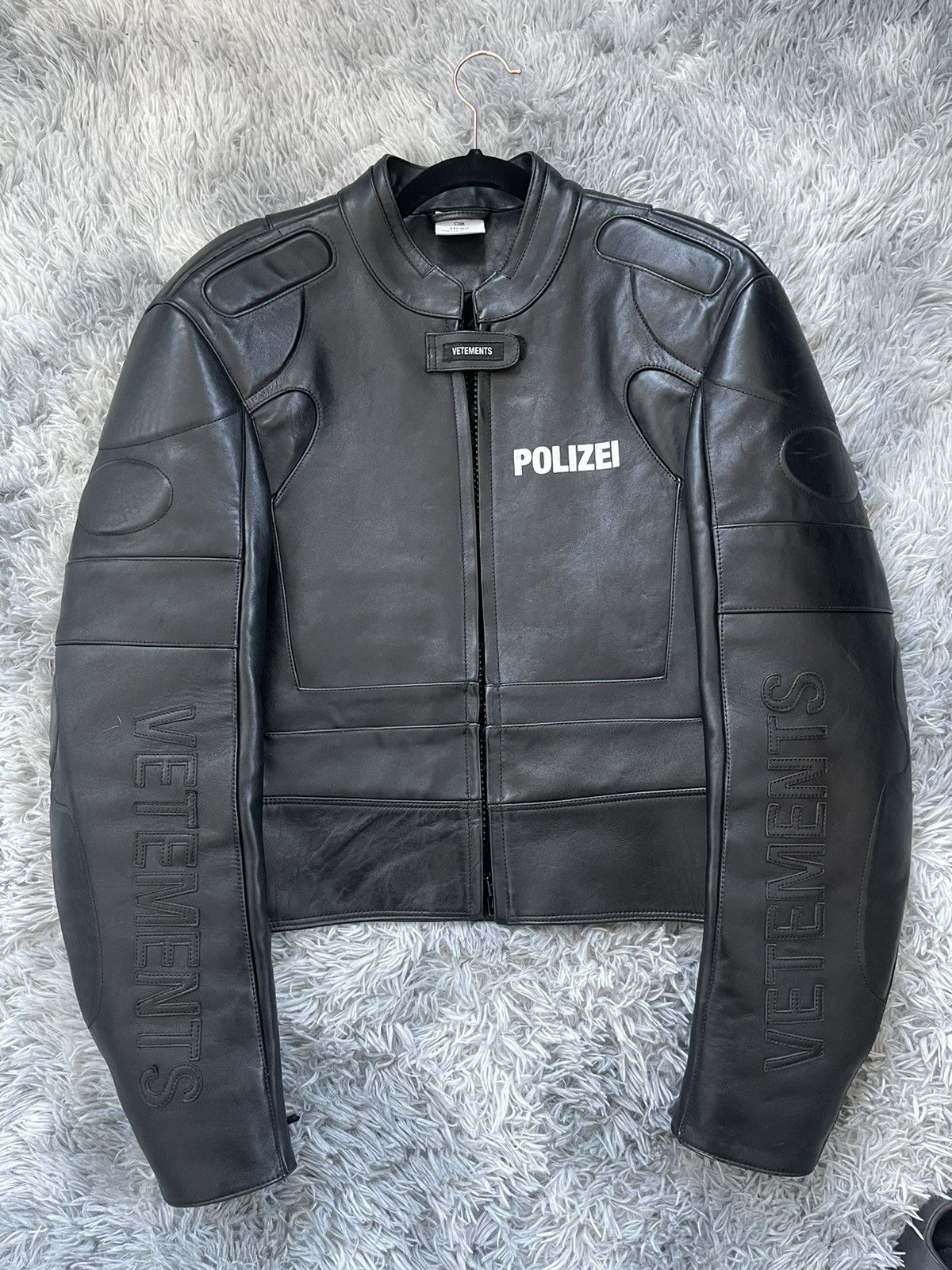 Vetements Vetements AW15 Polizei Leather Jacket | Grailed