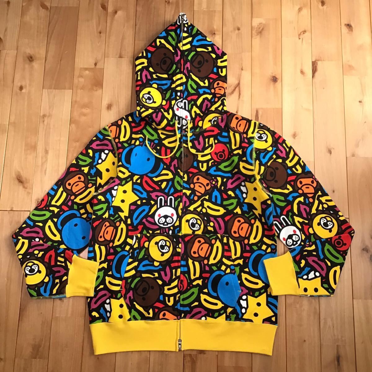 Bape × Nigo BAPE Animal Safari Banana Milo Full Zip Hoodie a bathing ...