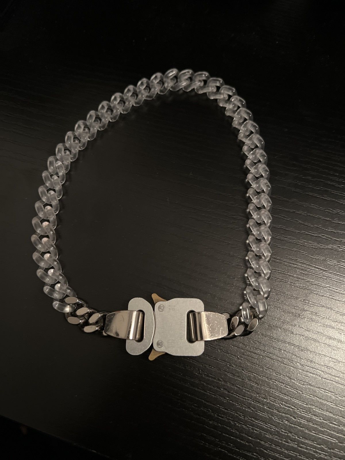 1017 ALYX 9SM 1017 Alyx 9SM Transparent/Metal Buckle Necklace | Grailed