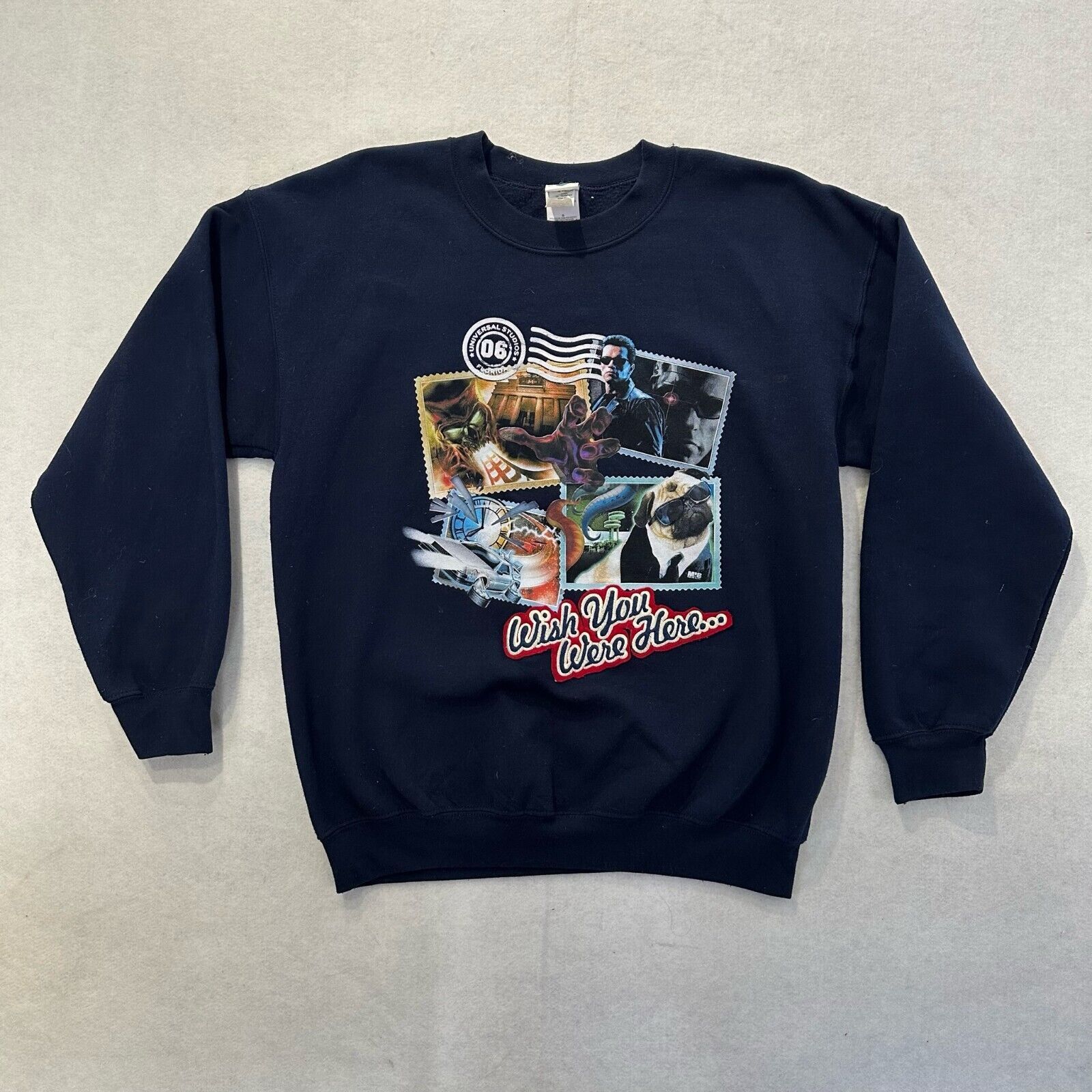 Vintage VINTAGE Universal Studios Sweater Adult Large Blue Men In Black ...