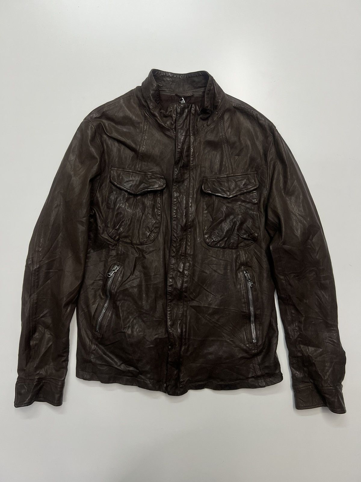Other MUSHER ITALIA LEATHER JACKET MADE IN ITALY | Grailed