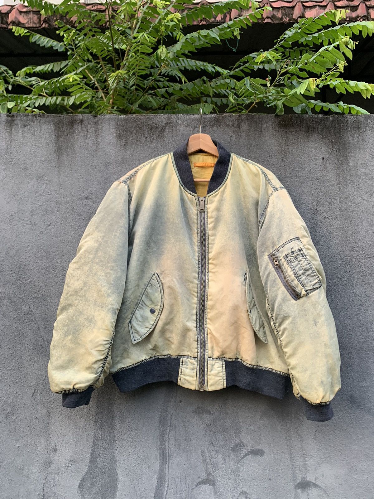 Bomber Jacket × Japanese Brand × Vintage 👹VINTAGE MA-1 MAN INTERMEDIATE BOMBER JACKET | Grailed