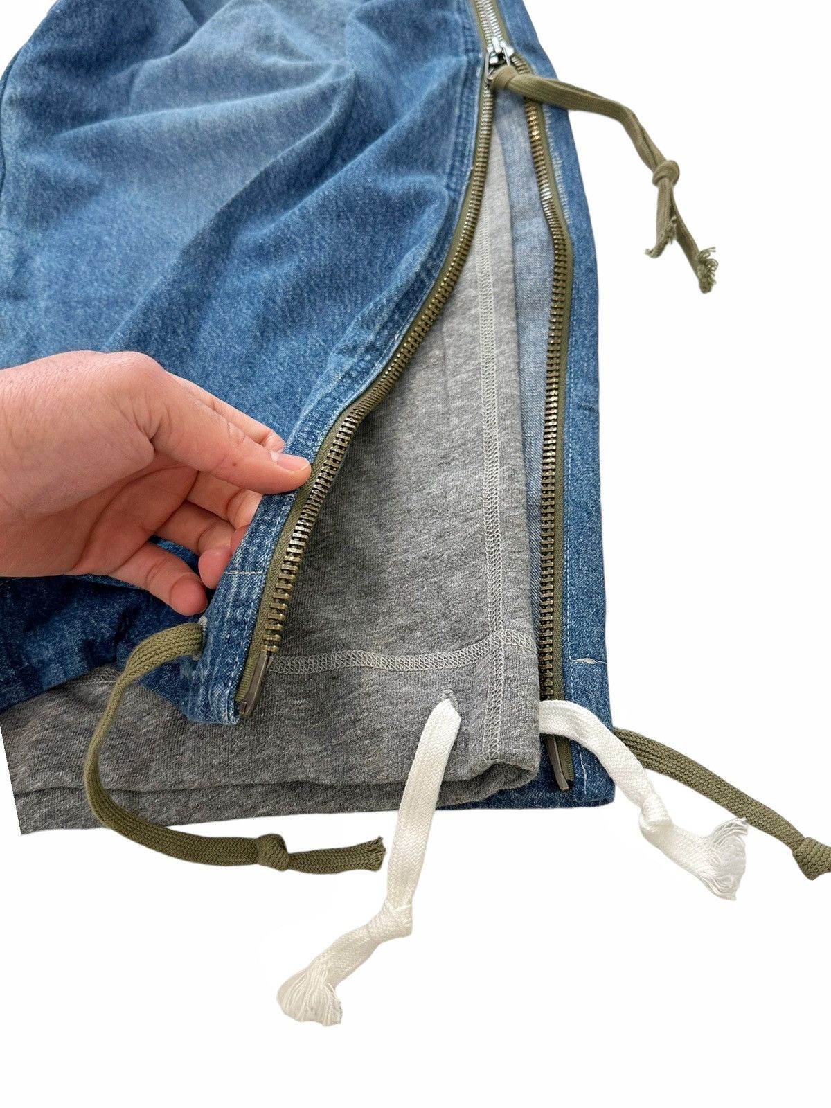 Greg Lauren Sz2 CRAZY Vintage Layer Zip Pointer Overalls Baggy Wide ...