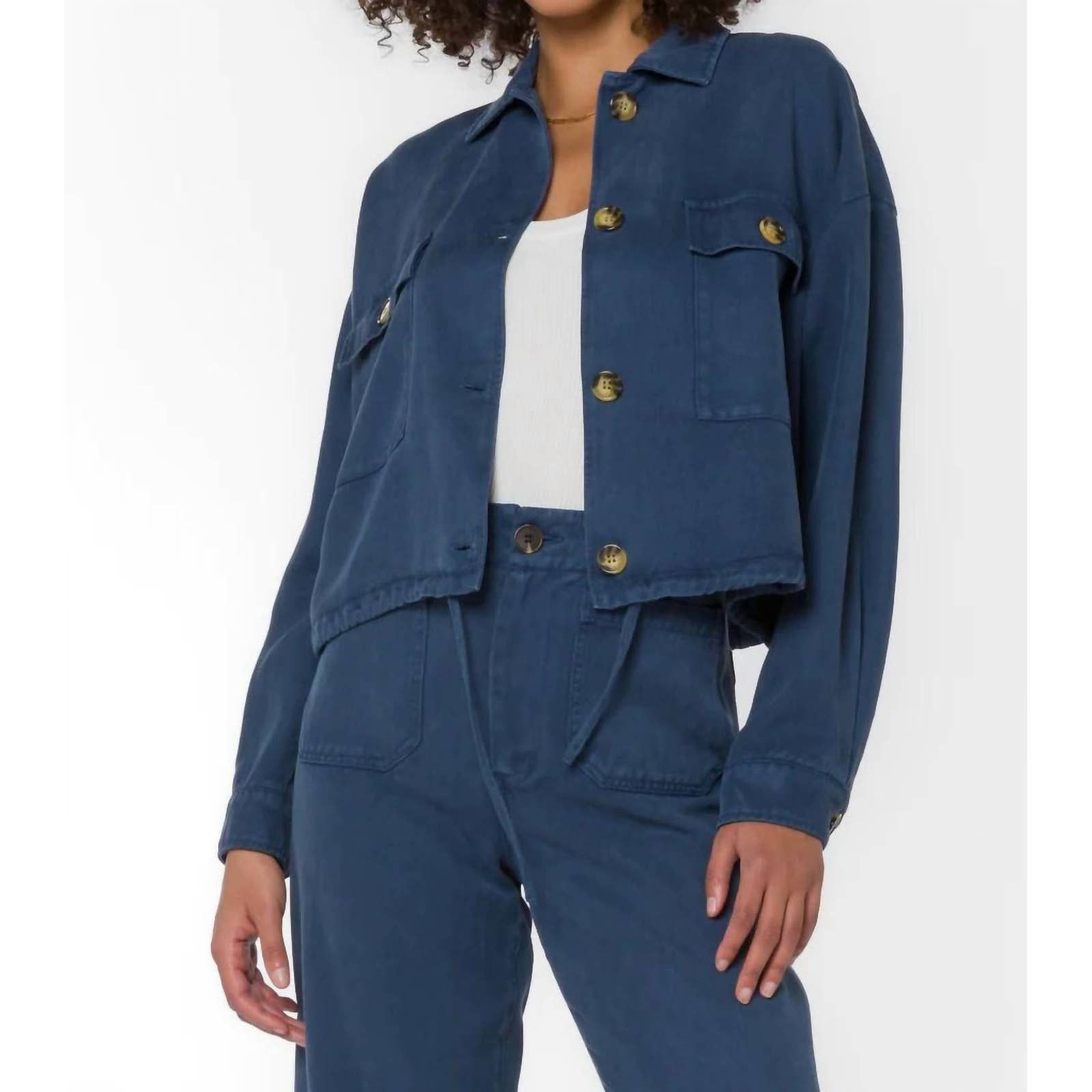 Designer VELVET HEART Amelia Jacket In Navy | Grailed