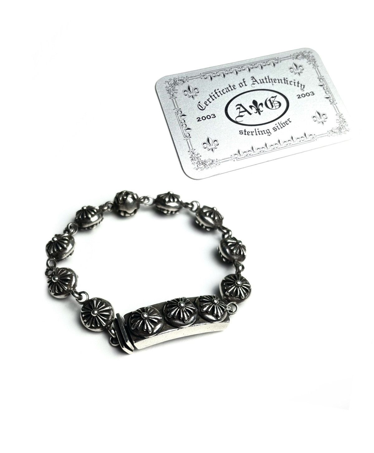 A&G Rock A&G Rock N Roll .925 Cross Ball Bracelet | Grailed