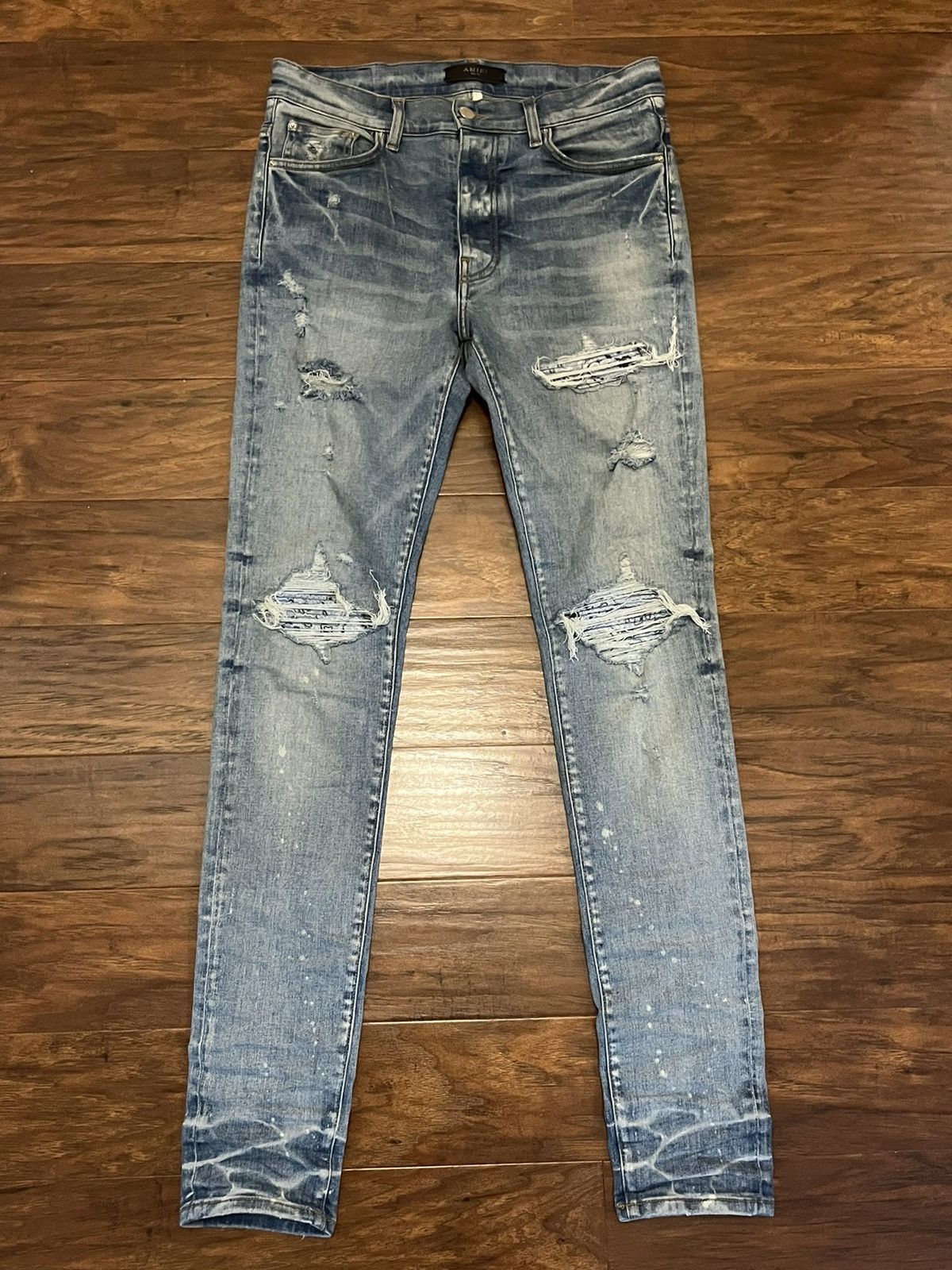 Amiri Amiri Mx1 Baby Blue patches | Grailed