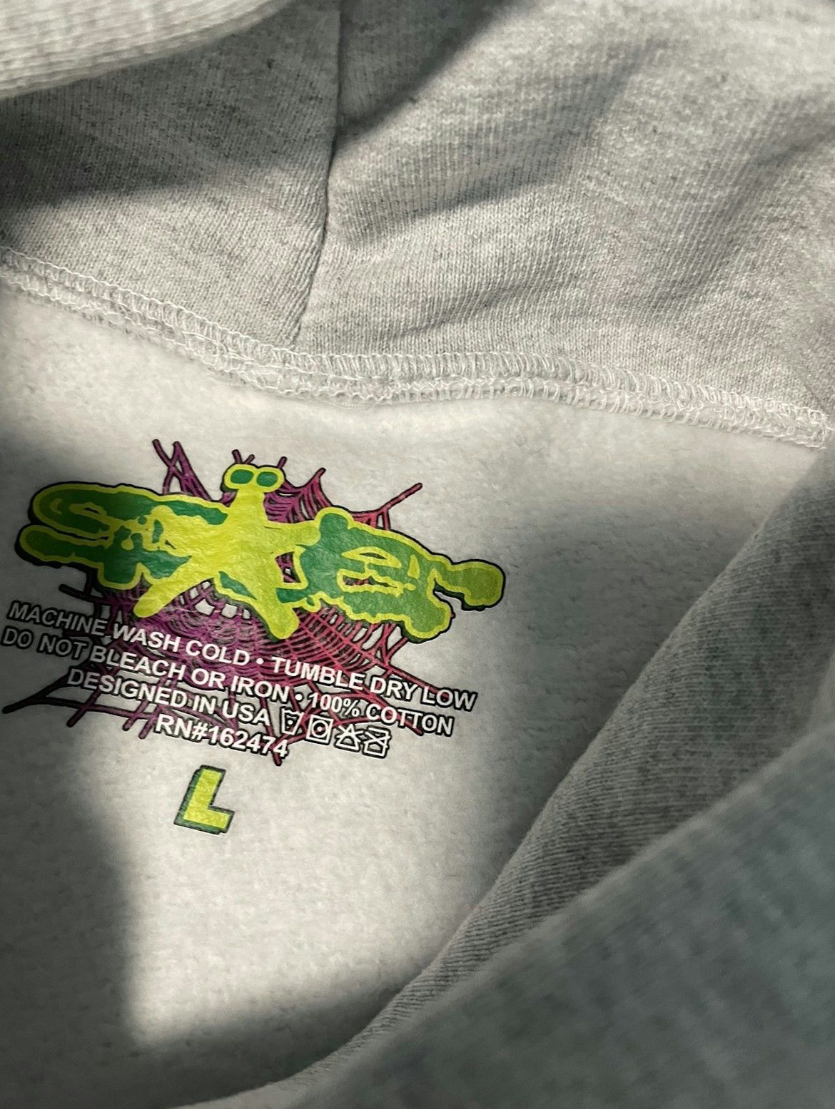 Young Thug Sp5der Worldwide Spider Beluga Grey Hoodie | Grailed