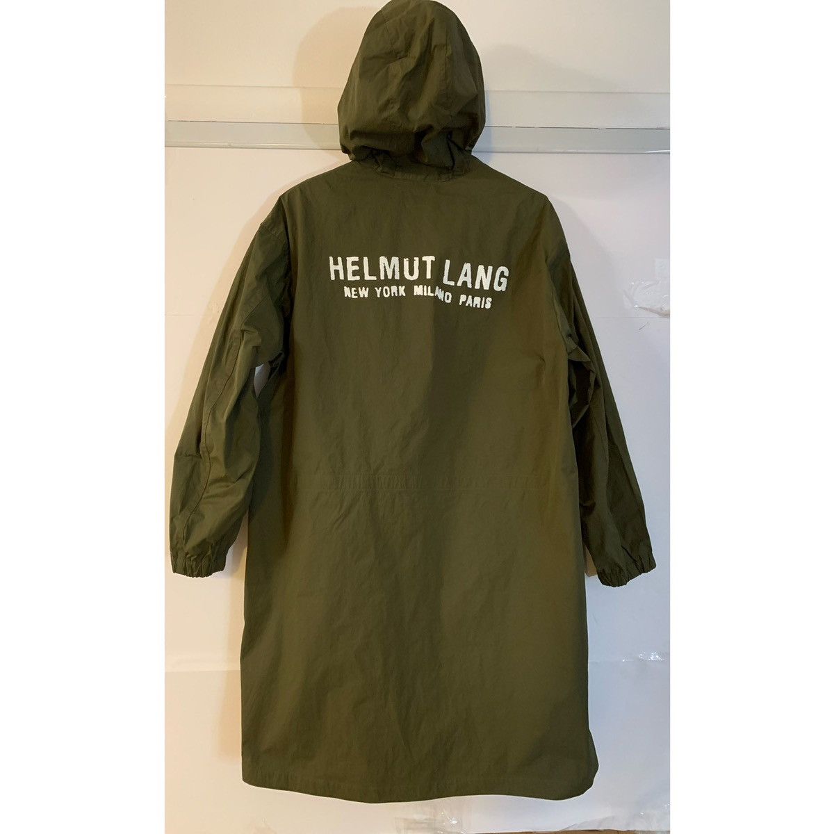 Helmut Lang HELMUT LANG LOGO TECH LONG JACKET | Grailed