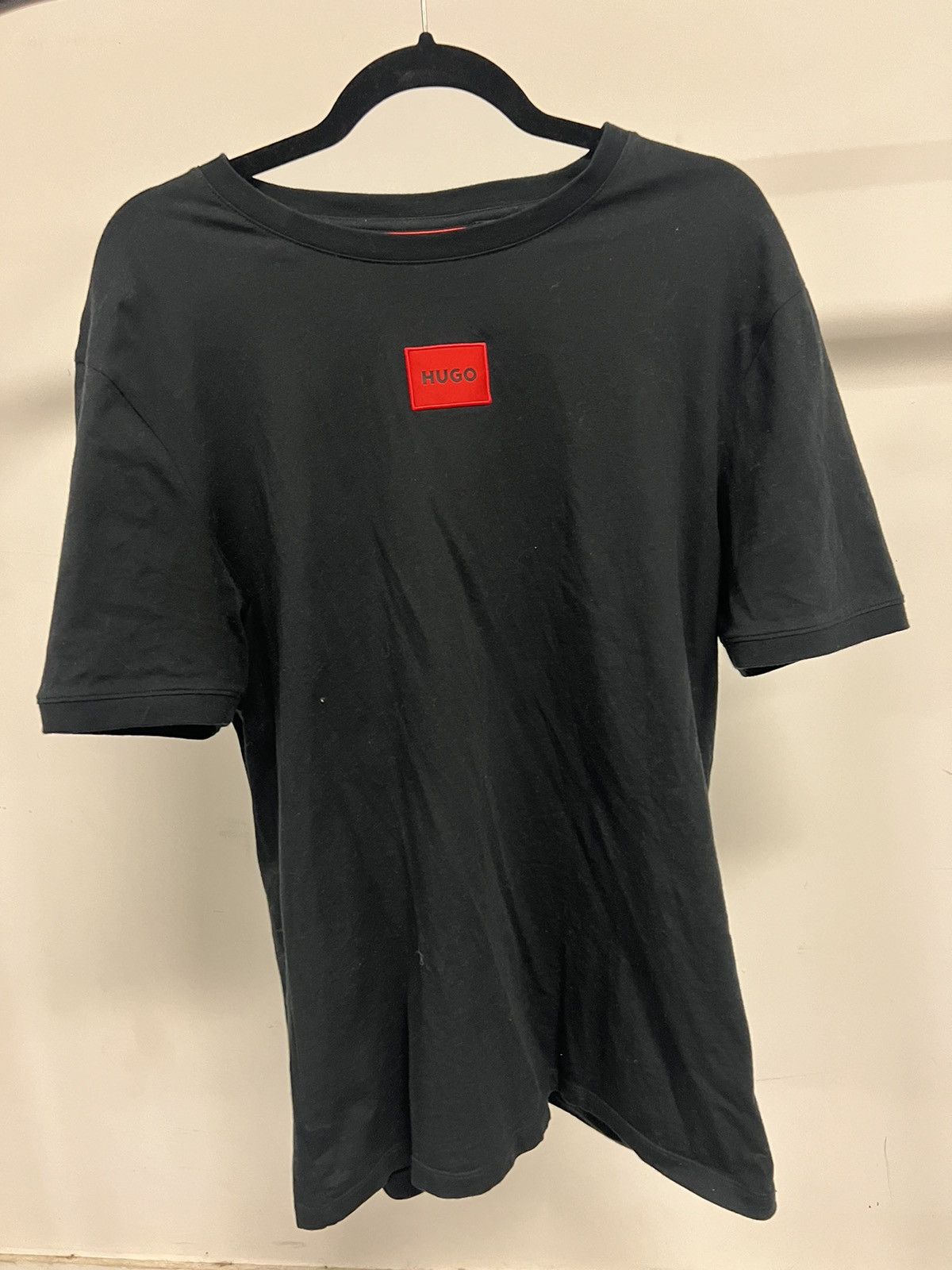 Hugo Hugo Boss black t shirt - red box logo | Grailed