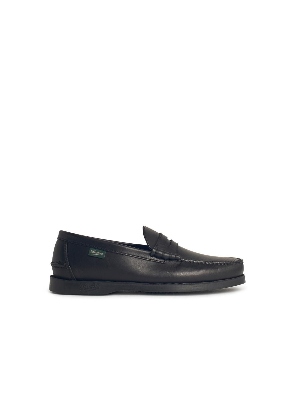 Paraboot PARABOOT 'Coraux' Black Leather Loafers | Grailed