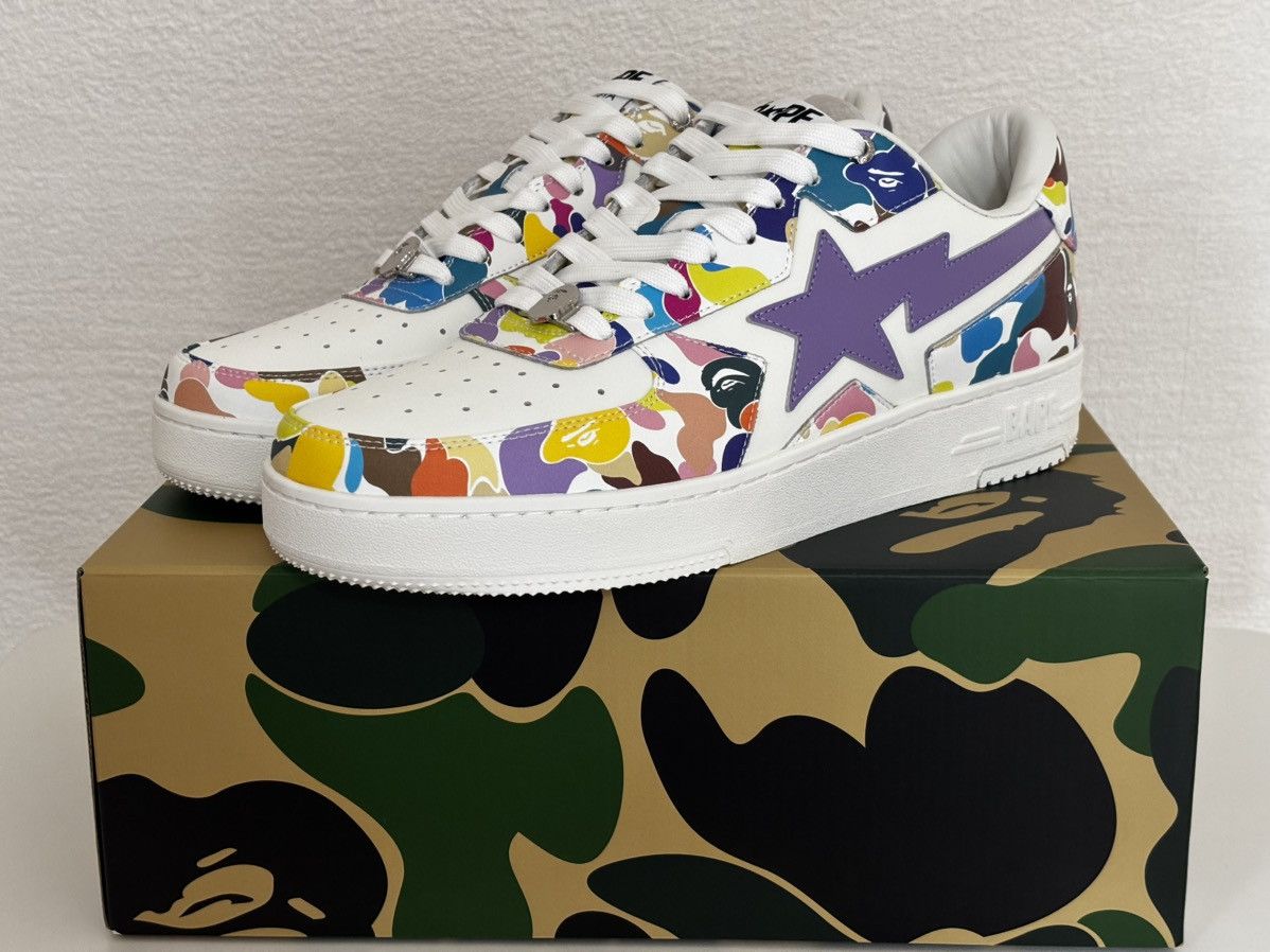 Bape Ape bape bape sta icon #2 US 13 multi camo bapesta new | Grailed