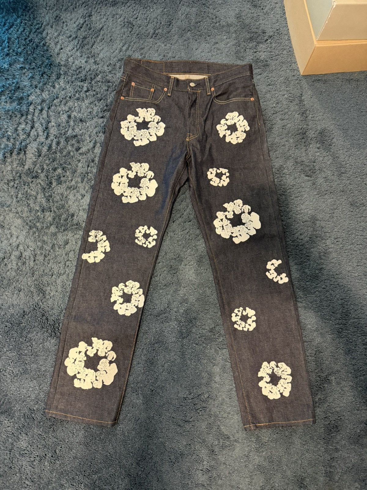 DENIM TEARS LEVIS DENIM TEARS RAW INDIGO JEANS | Grailed