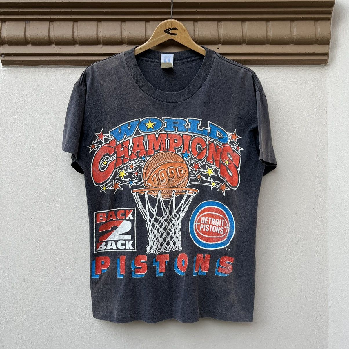 NBA × Streetwear × Vintage Vintage 1990 Detroit Pistons Back To Back ...