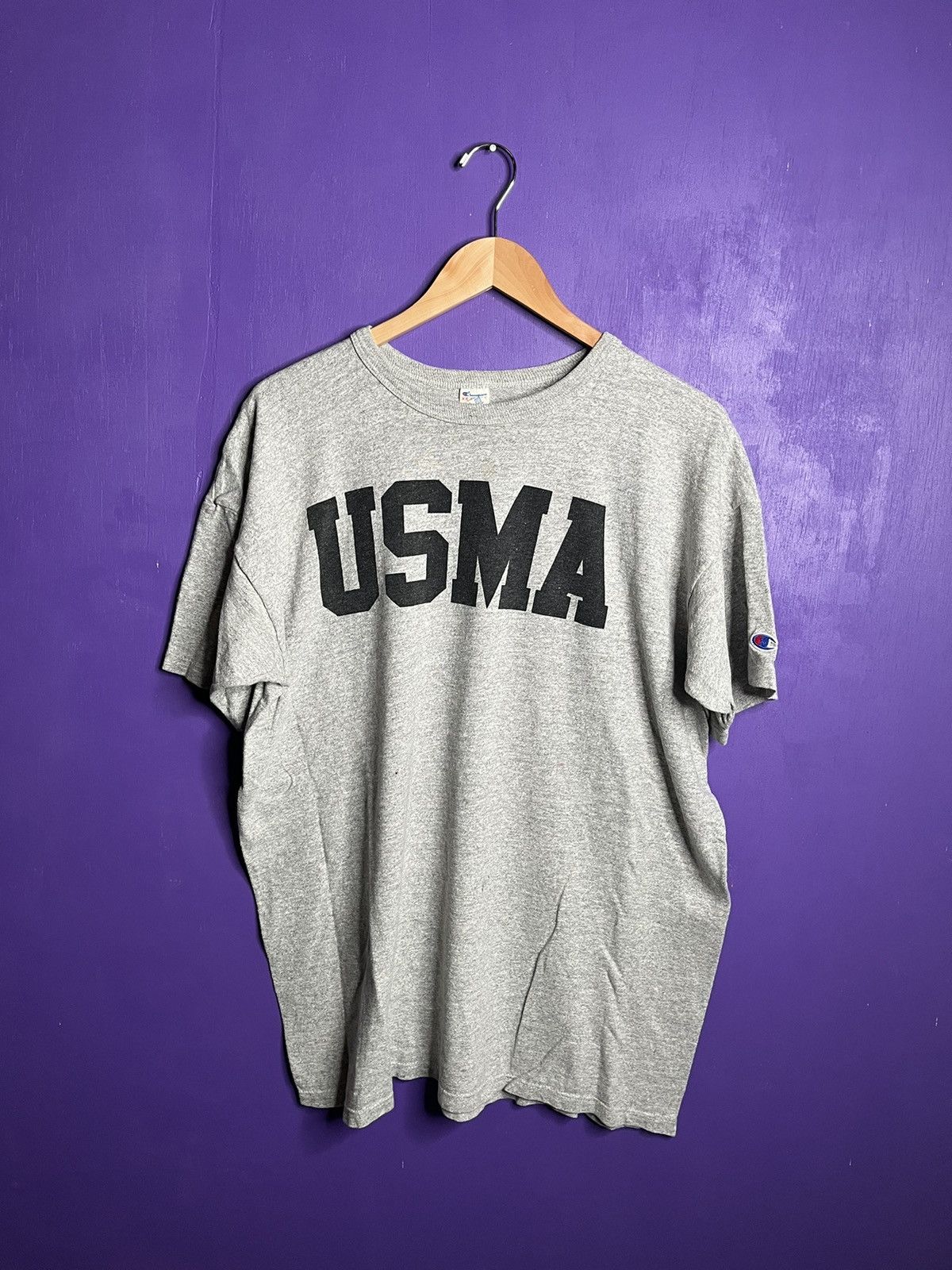Champion × Military × Vintage Vintage 80s Champion USMA marines logo t-shirt | Grailed