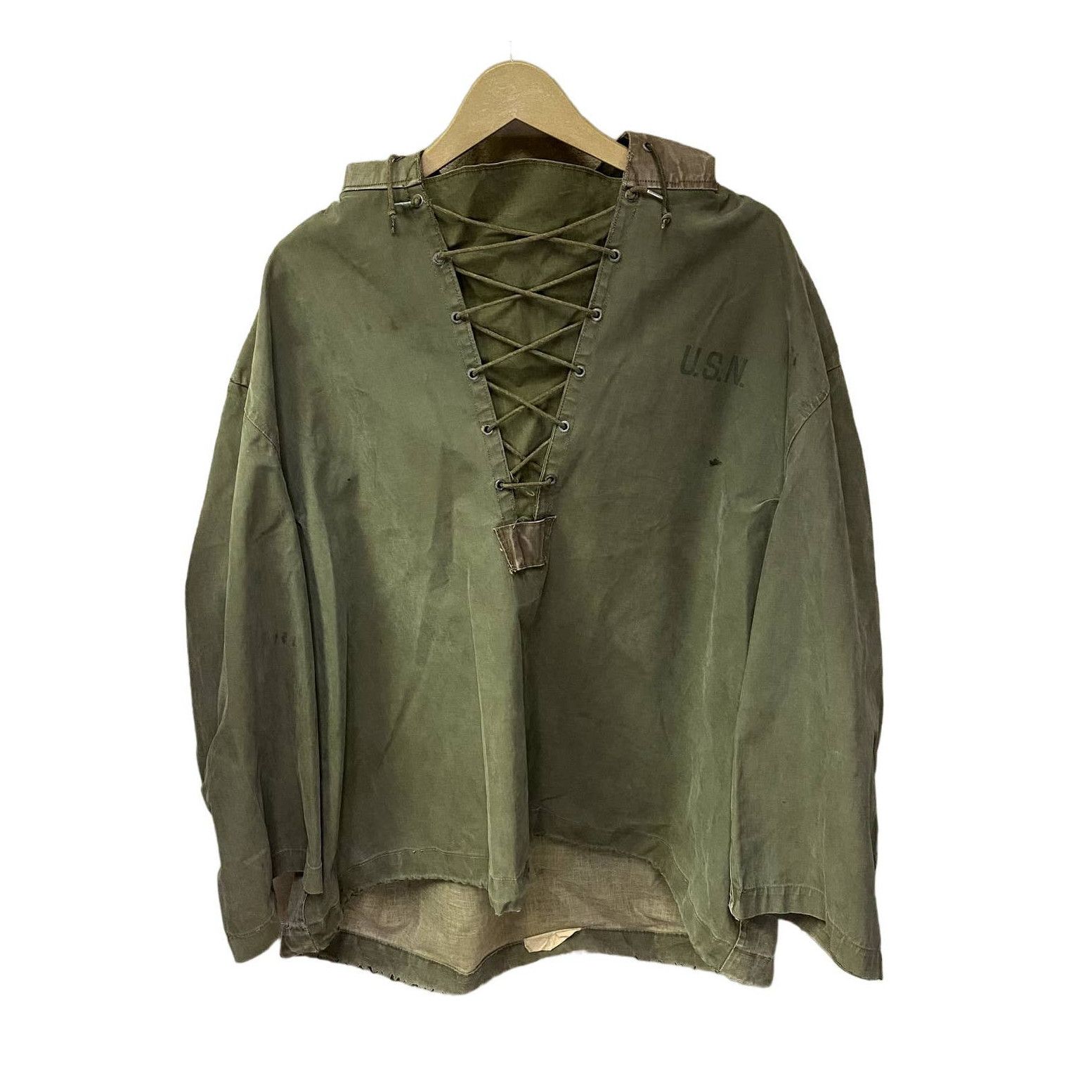Military WW2 vintage US Navy smock rain jacket XL | Grailed