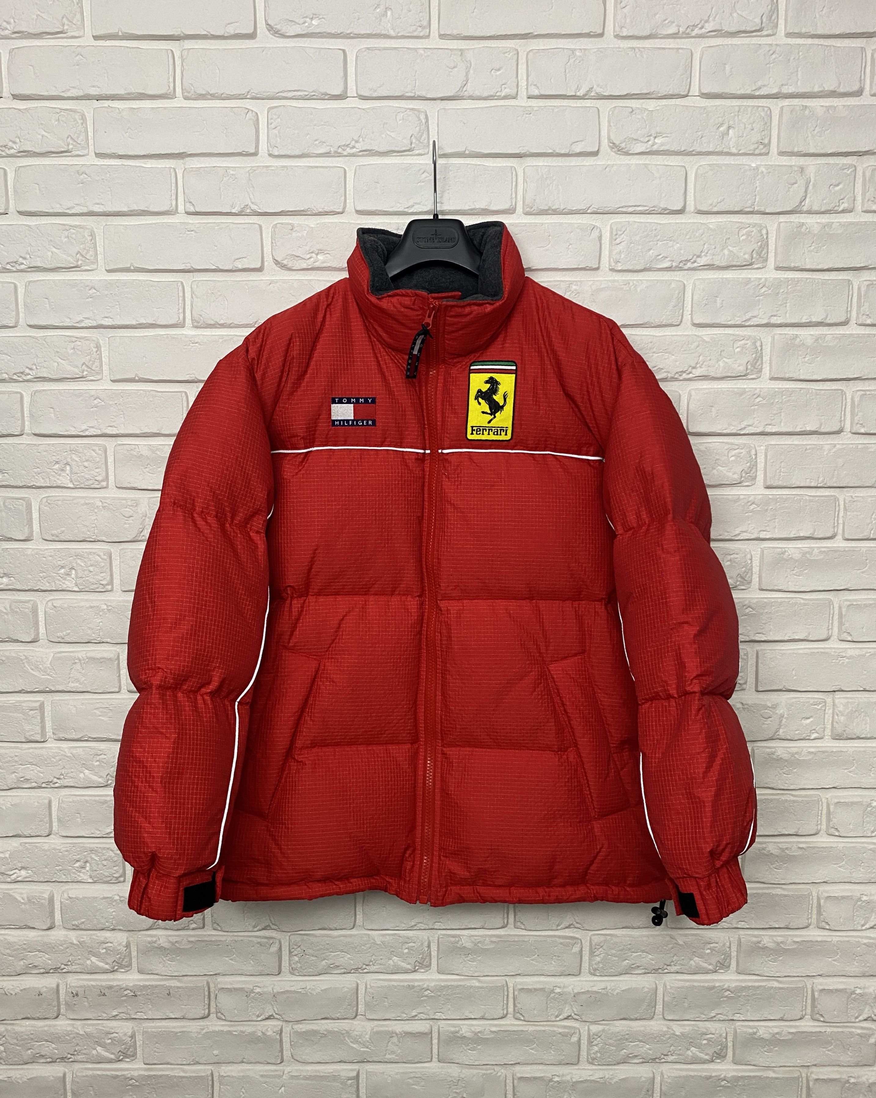Vintage Tommy Hilfiger Ferrari Racing Down Jacket Puffer Limited M ...