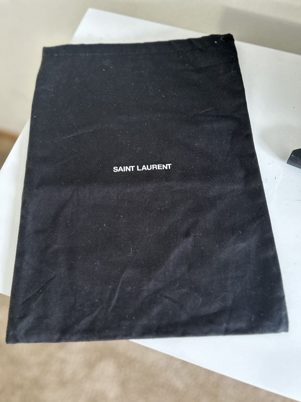 Saint Laurent Paris × Yves Saint Laurent Saint Laurent Drawstring Bag ...