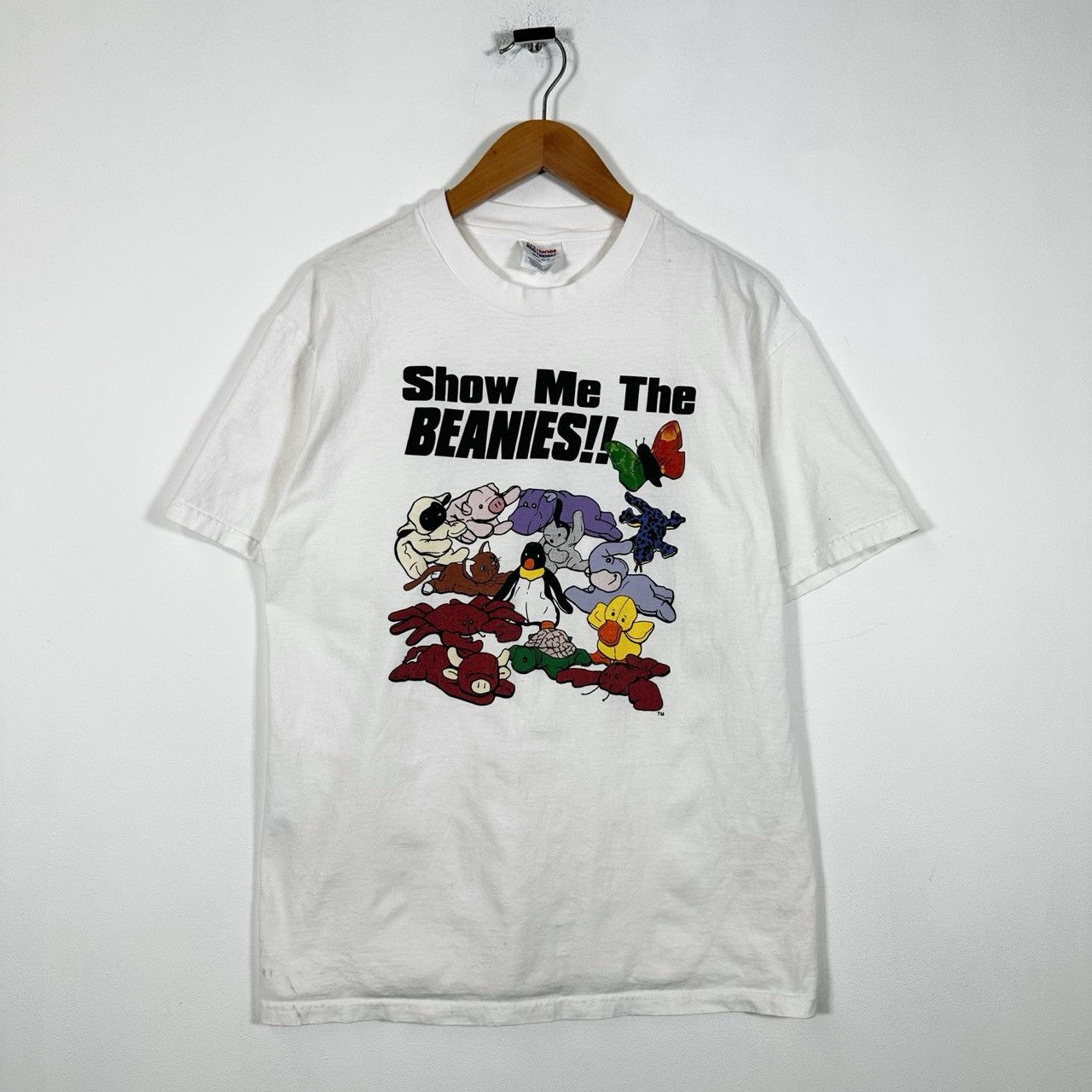 Streetwear Vintage 90s Beanie Babies Big Print Show Me the Beanies ...