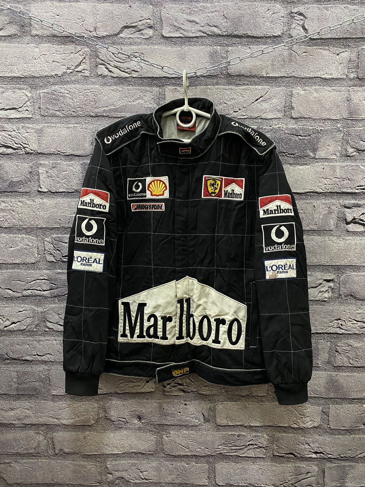 Marlboro Ferrari Marlboro racing jacket vintage rare F1 motorcycle ...