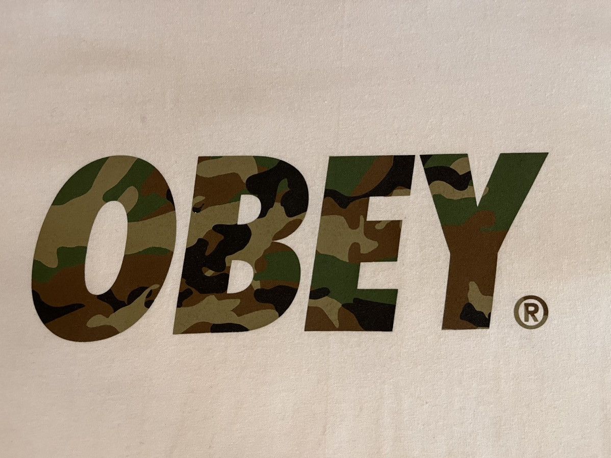 Obey Obey printed camo logo | Grailed