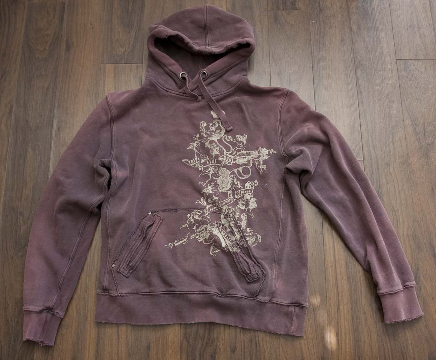 Streetwear × Triple 5 Soul × Vintage Triple Five Soul Hoodie Destroy ...