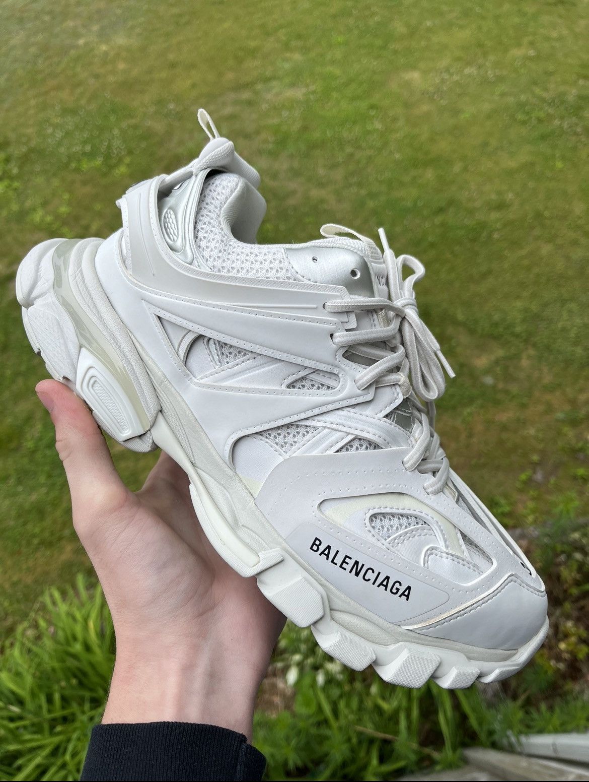 Balenciaga Balenciaga Track Trainer Triple White | Grailed Balenciaga Balenciaga Track Trainer Triple White | Grailed