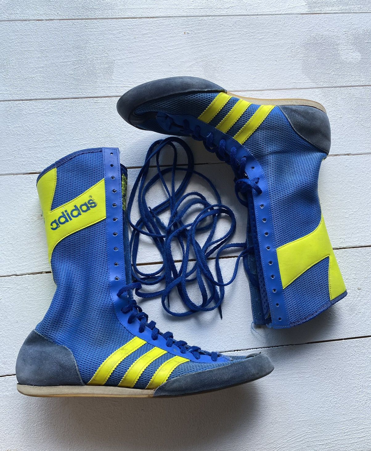 Adidas × Very Rare × Vintage Adidas 80's boxing shoes made in West ...