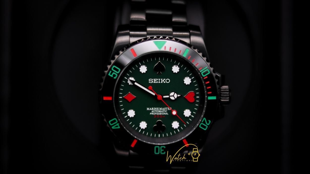 Seiko Custom Watch NH35 Seiko 41mm Casio Royale Poker GMT Mod | Grailed