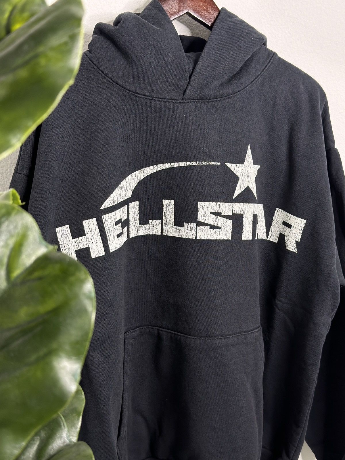 HELLSTAR Hellstar Studios Basic Logo Hoodie Vintage Black | Grailed