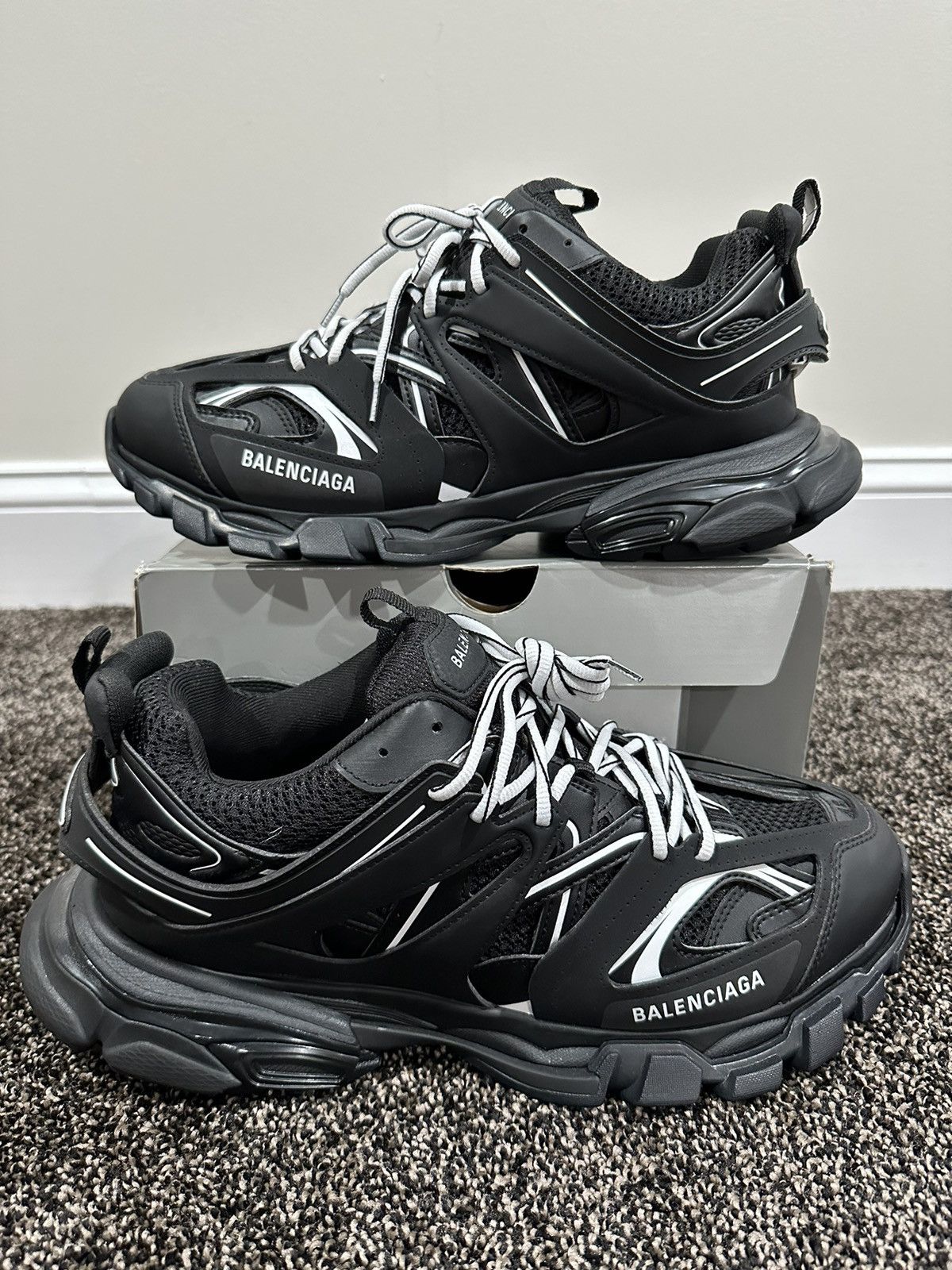 Balenciaga Balenciaga Black Track Sneakers | Grailed Balenciaga Balenciaga Black Track Sneakers | Grailed