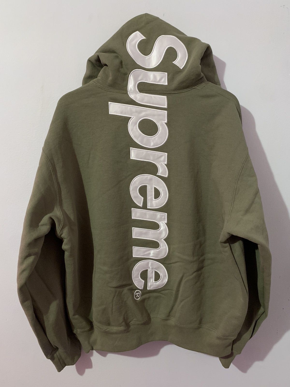 Supreme Supreme Satin Appliqué Hoodie | Grailed